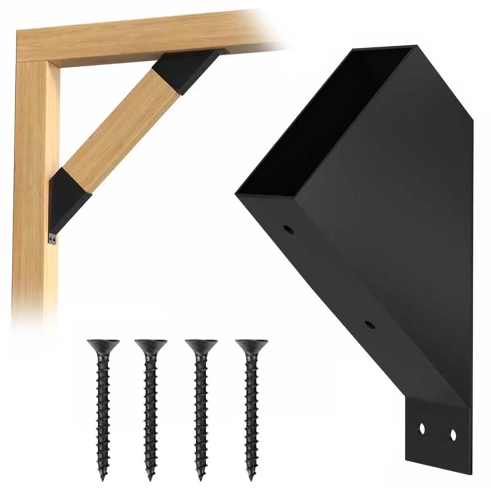 Taolixe 1/2Pcs Pergola Angle Support Bracket Stainless Steel 45-Degree ...