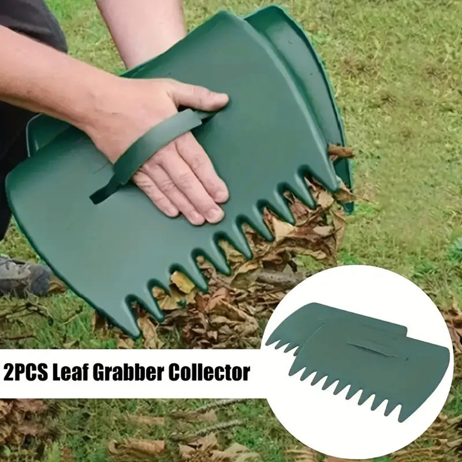 Taolixe 1 Pair Leaf Scoops Hand Rakes Leaf Grabber Collector Light ...