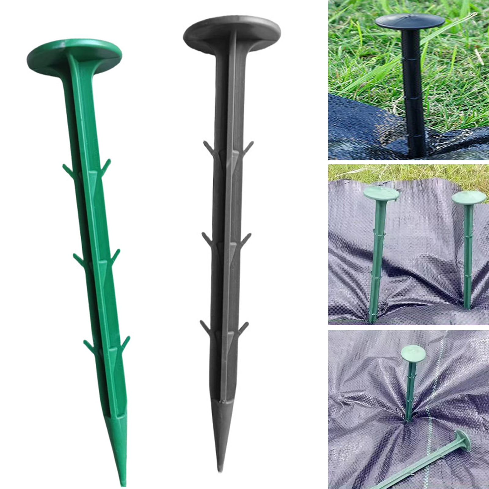 Taolixe 100/200 Pcs Sod Stakes Heavy Duty Garden Stakes Landscaping ...