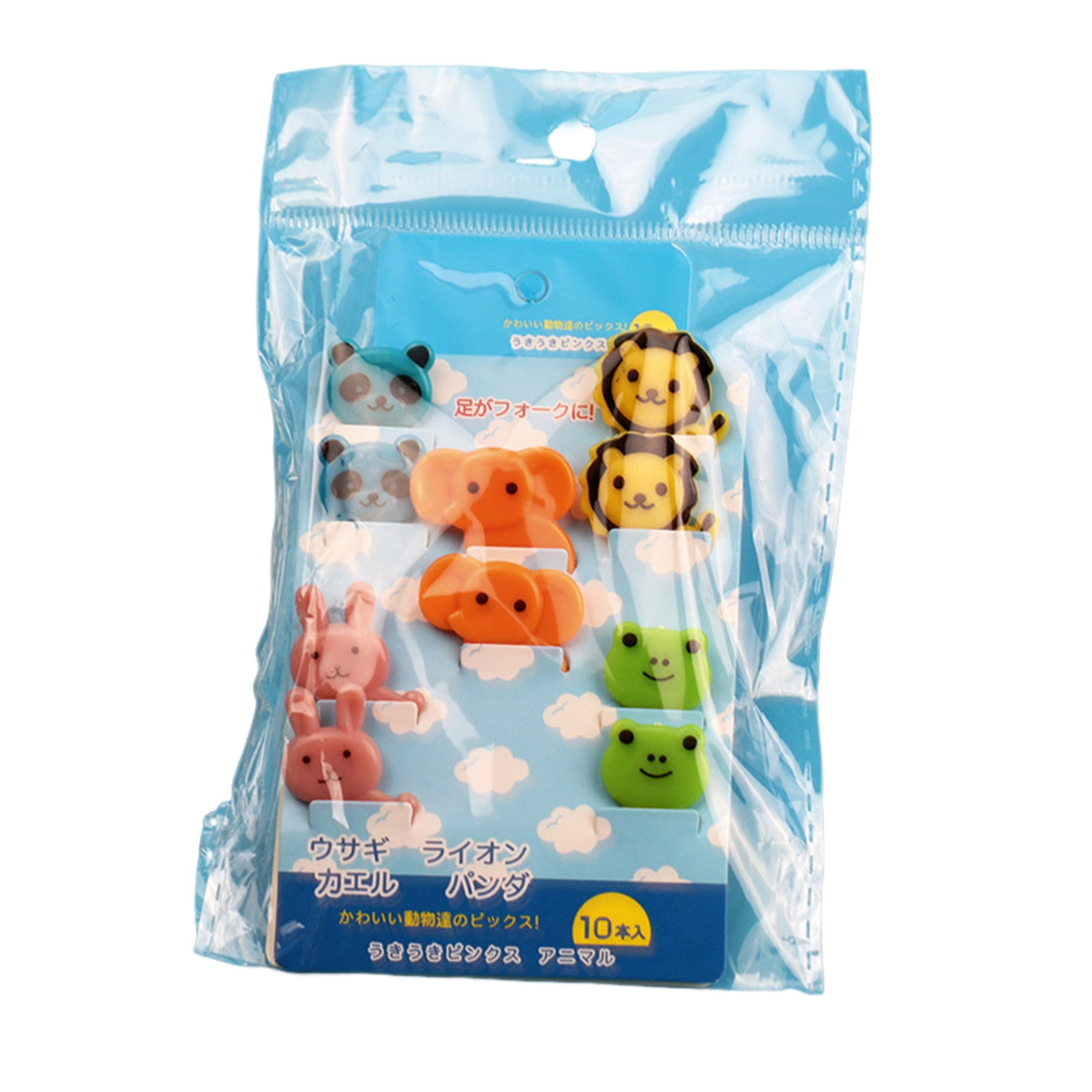 Taolixe 10Pcs Cartoon Animal Fruit Forks Cake Dessert Food Picks Lions ...