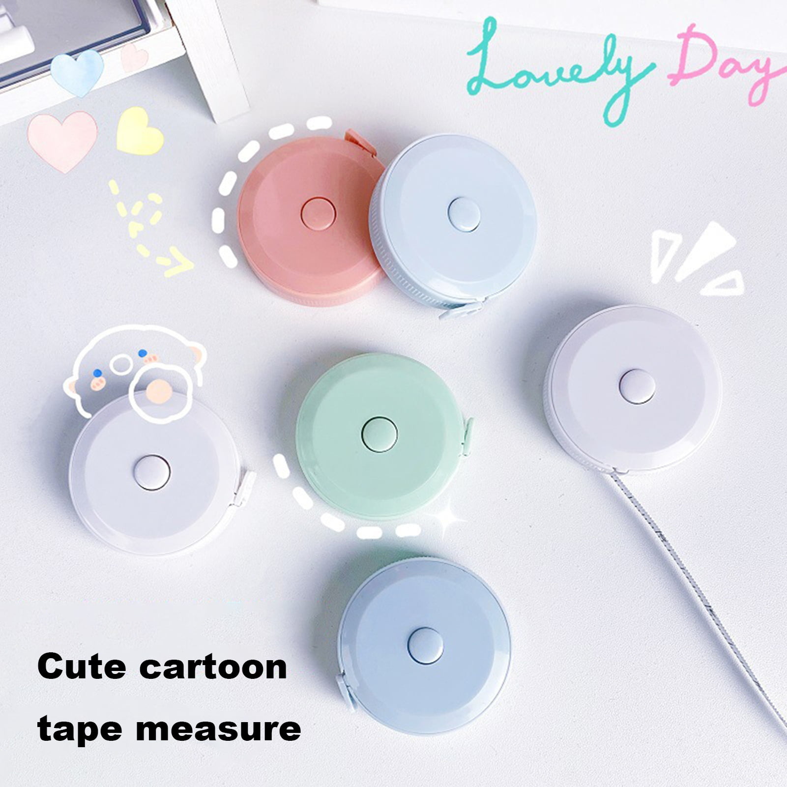 Taolixe 2M Mini Soft Tape Measure Retractable Double Scale Portable ...