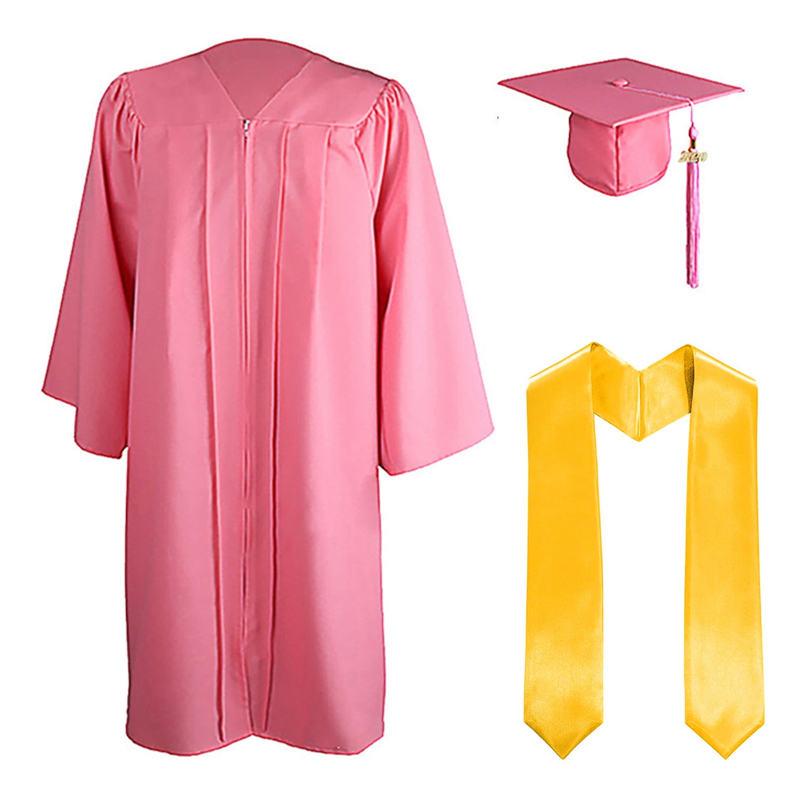 Taolixe 3 Pcs/Set Graduation Costume Matte Graduation Cap Shoulder ...