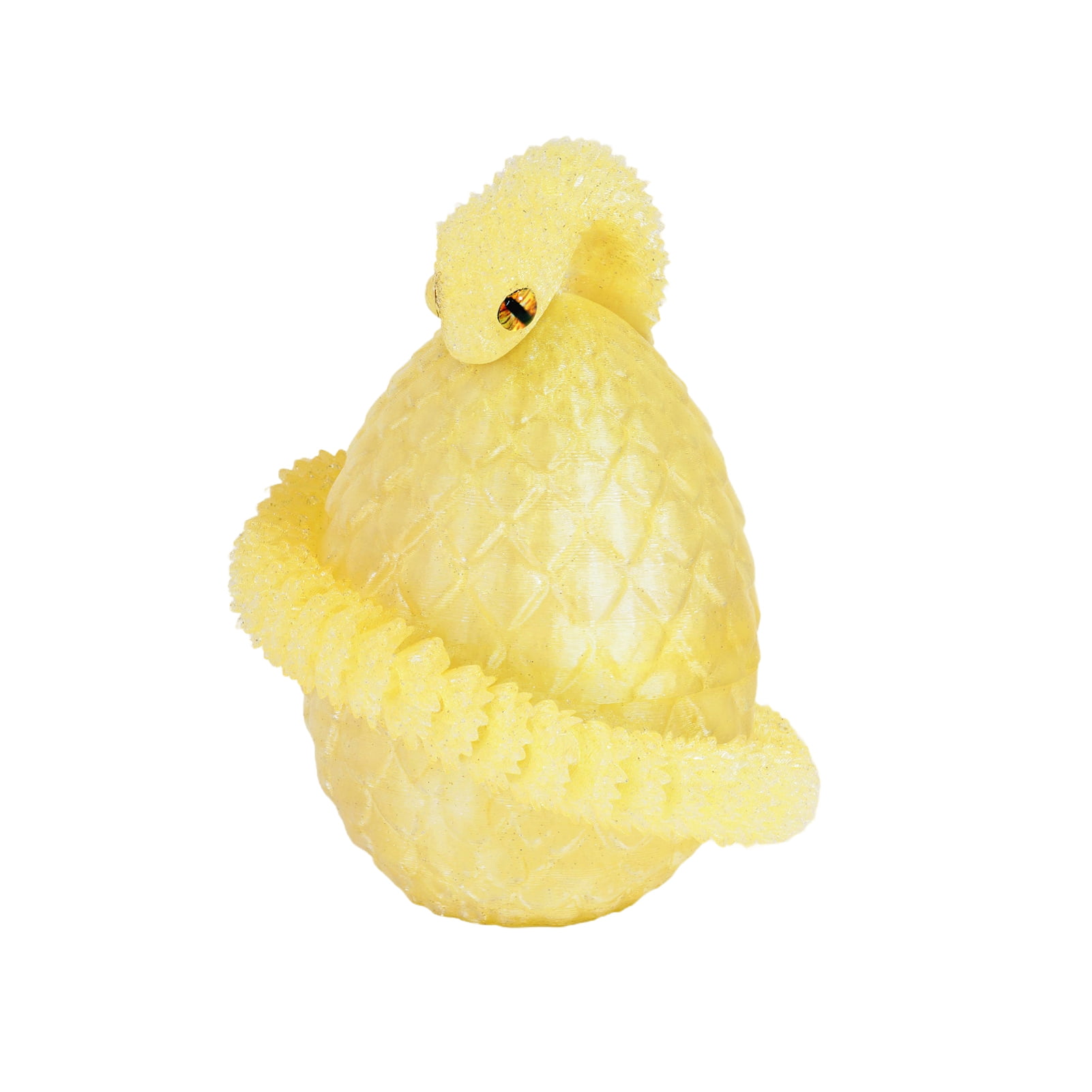 Taolixe 3D Printed Snake Egg Figurine Movable Joints Snake Eggshell ...