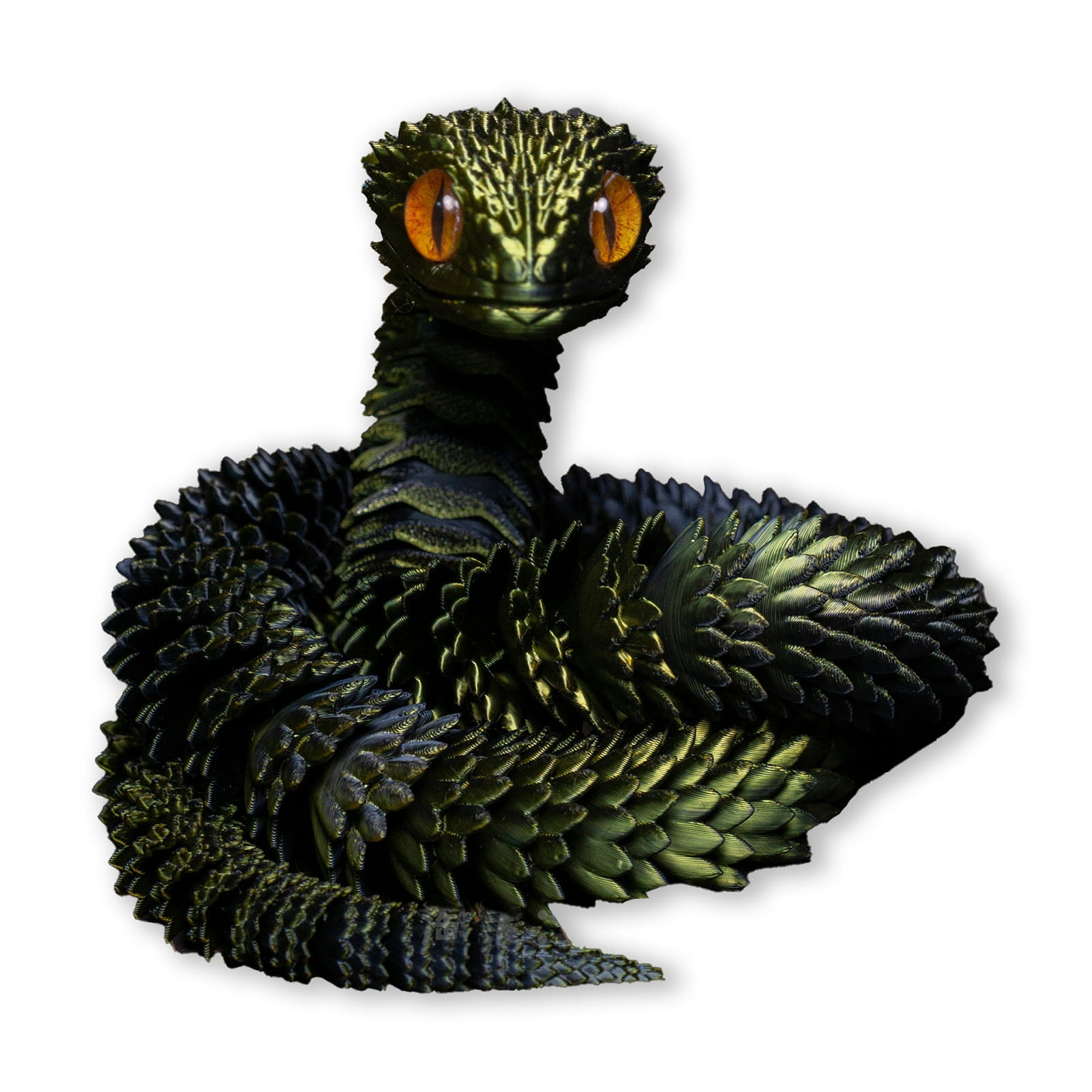Taolixe 3D Printed Snake Figurine Movable Joints Snake Figure ...