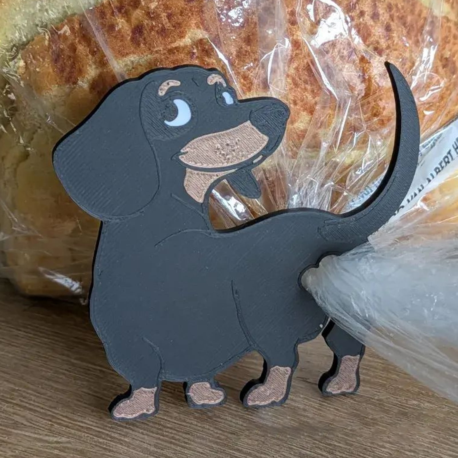 Taolixe 3Pcs Dachshund Bread Clips Set Funny Butt Bag Clips Reusable ...