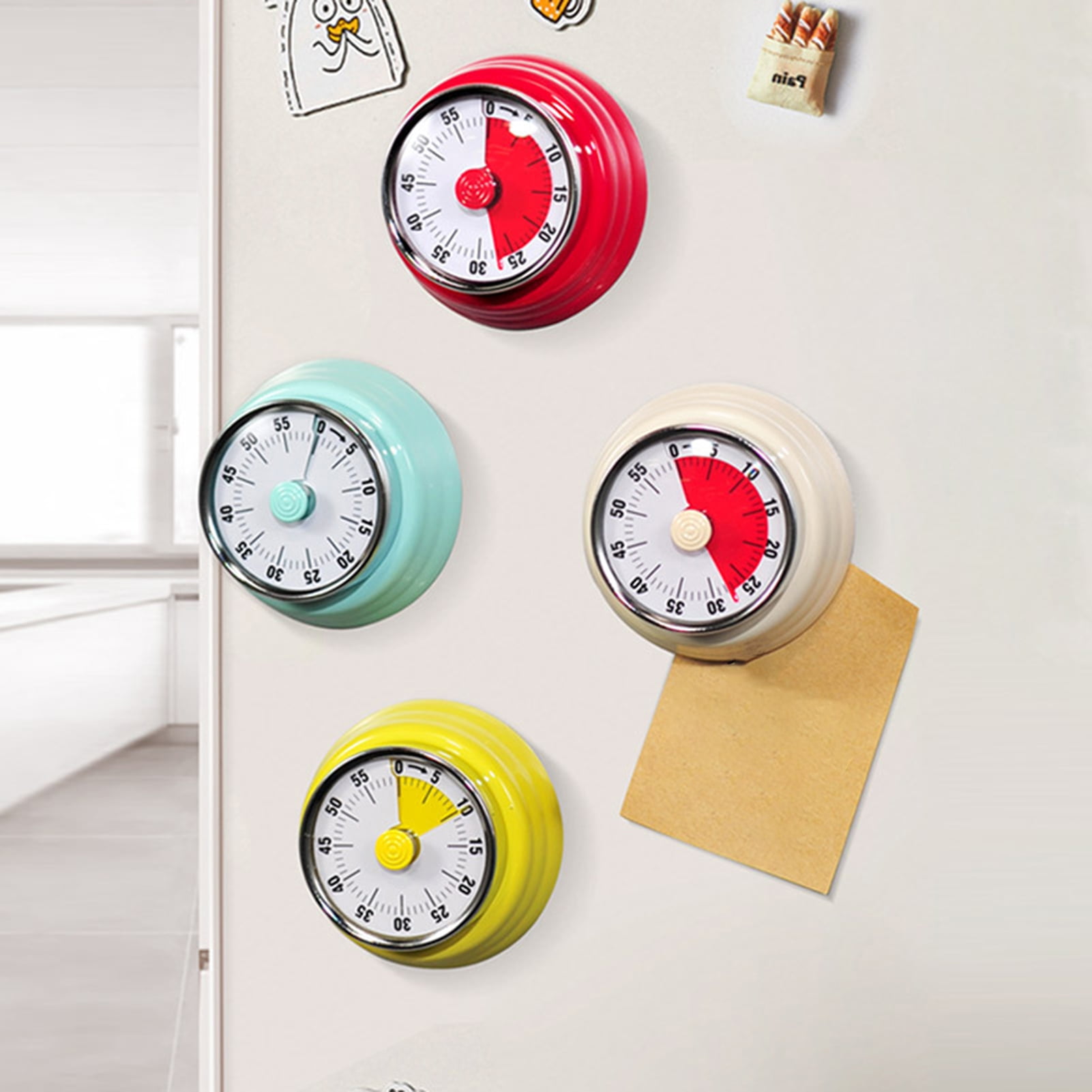 Taolixe 60-Minute Mechanical Timer with Magnetic Base Portable Kitchen ...