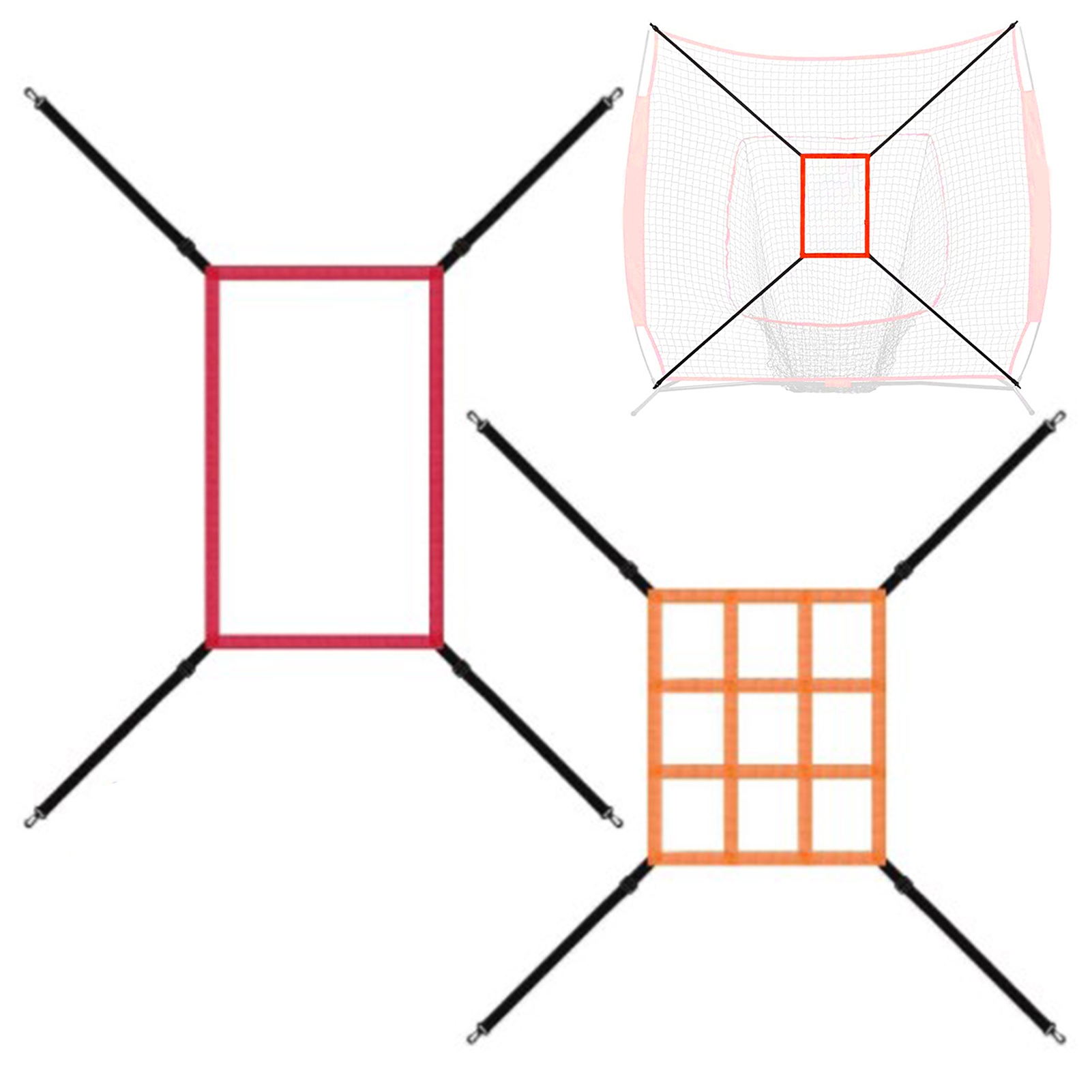 Taolixe Baseball Net Strike Zone Target Adjustable Simple Installation ...