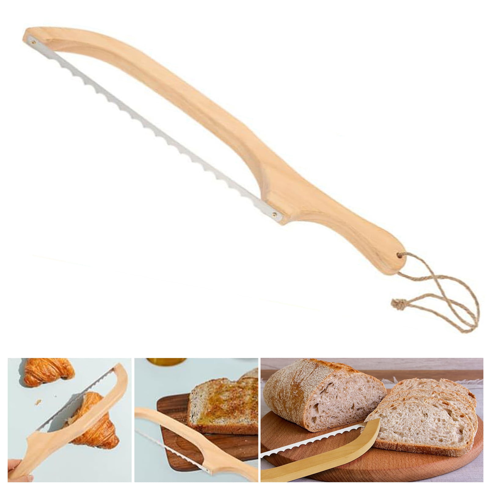 Taolixe Bread Cutter Sourdough Bread Bow Slicer Serrated Bagel Cutter ...