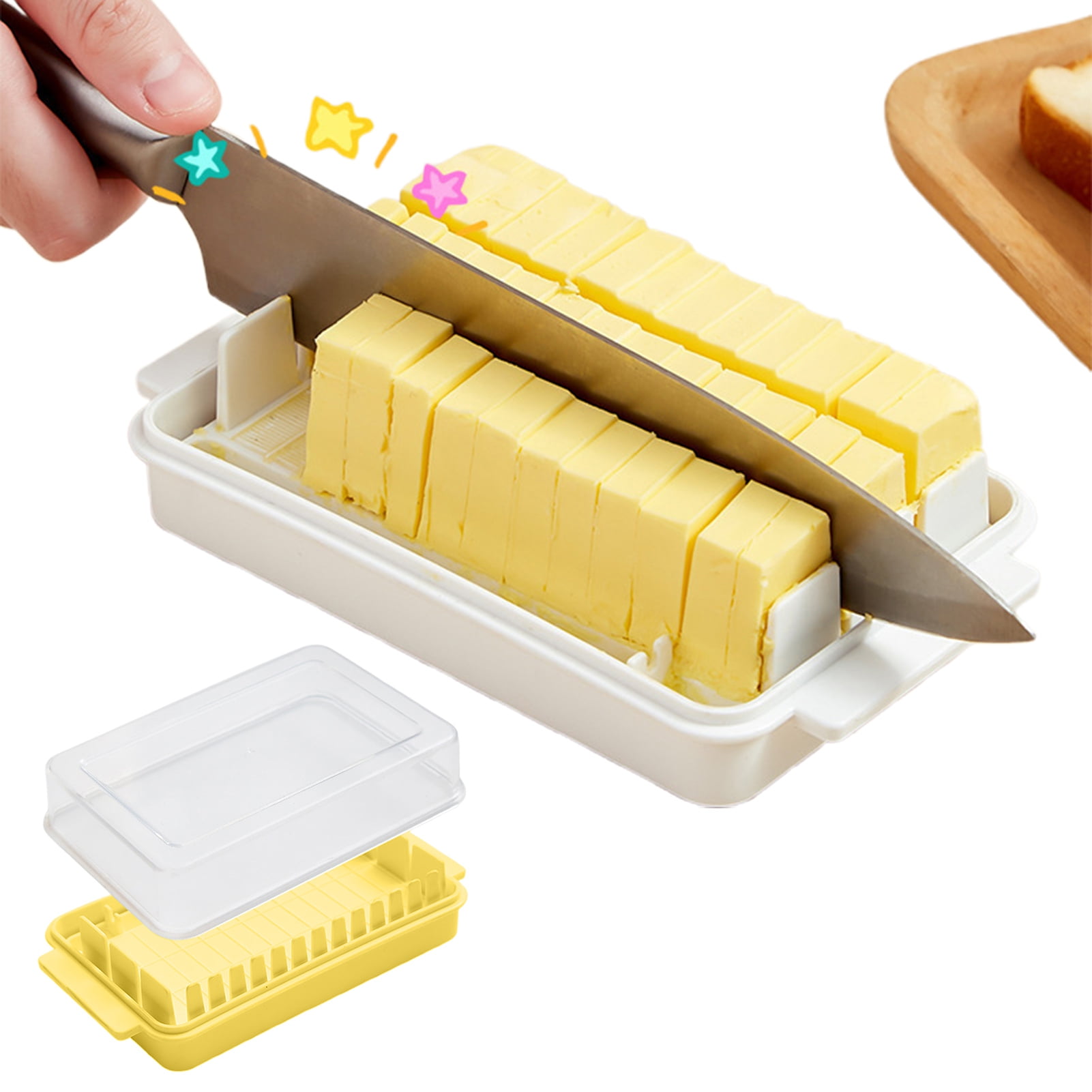 Taolixe Butter Keeper Butter Stick Holder with Transparent Lid Butter ...