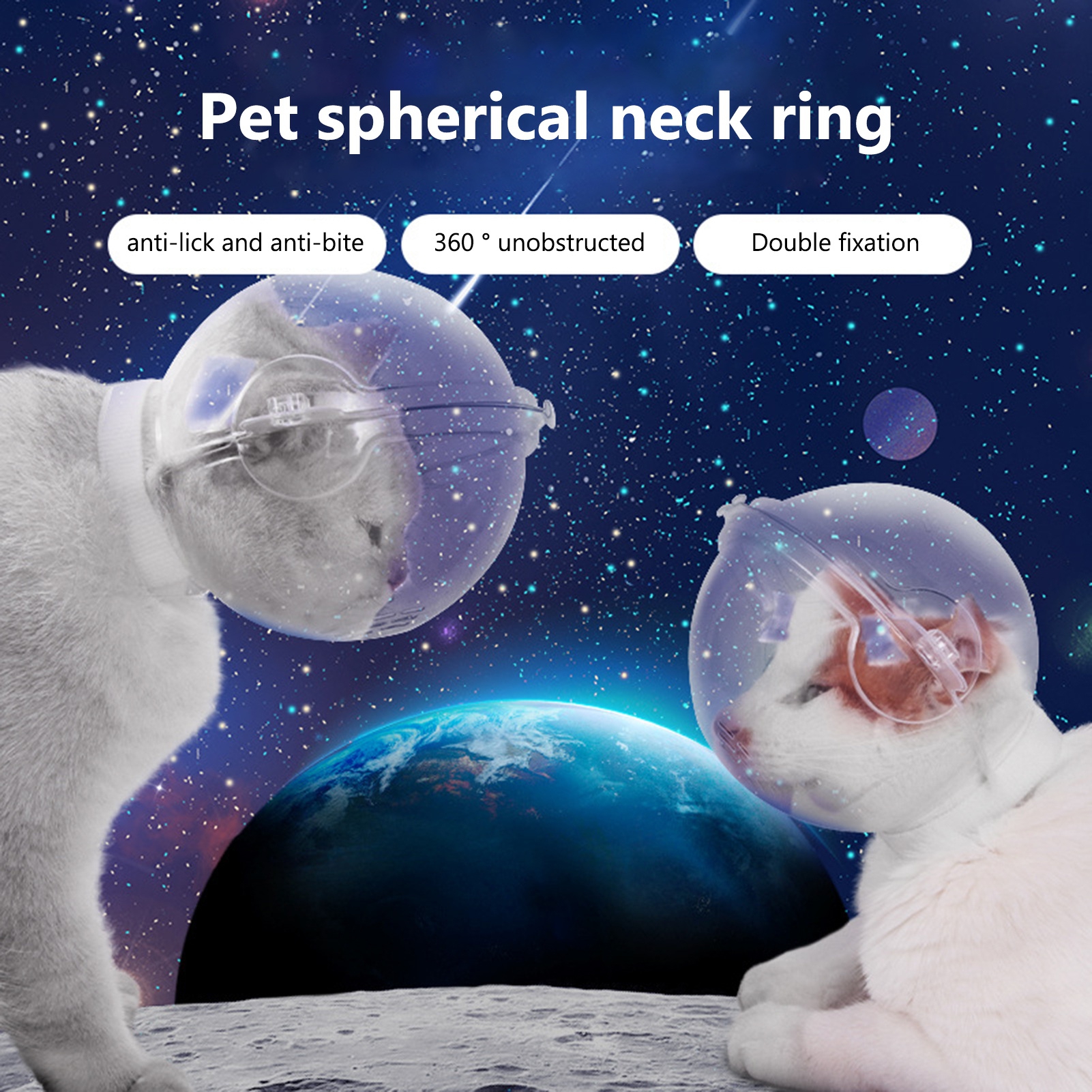 Taolixe Cat Hood Fastener Tape Adjustable Cat Muzzle Breathable Anti ...