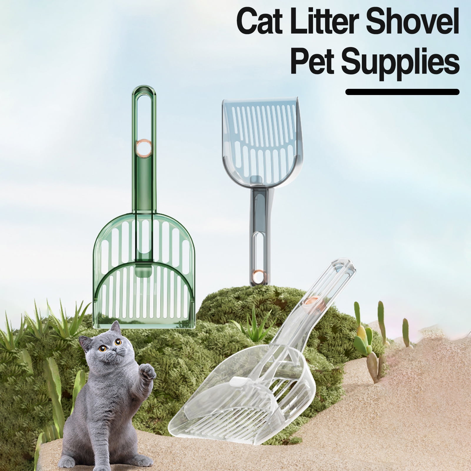 Taolixe Cat Litter Scooper with Ergonomic Handle Widened Hollow-out ...