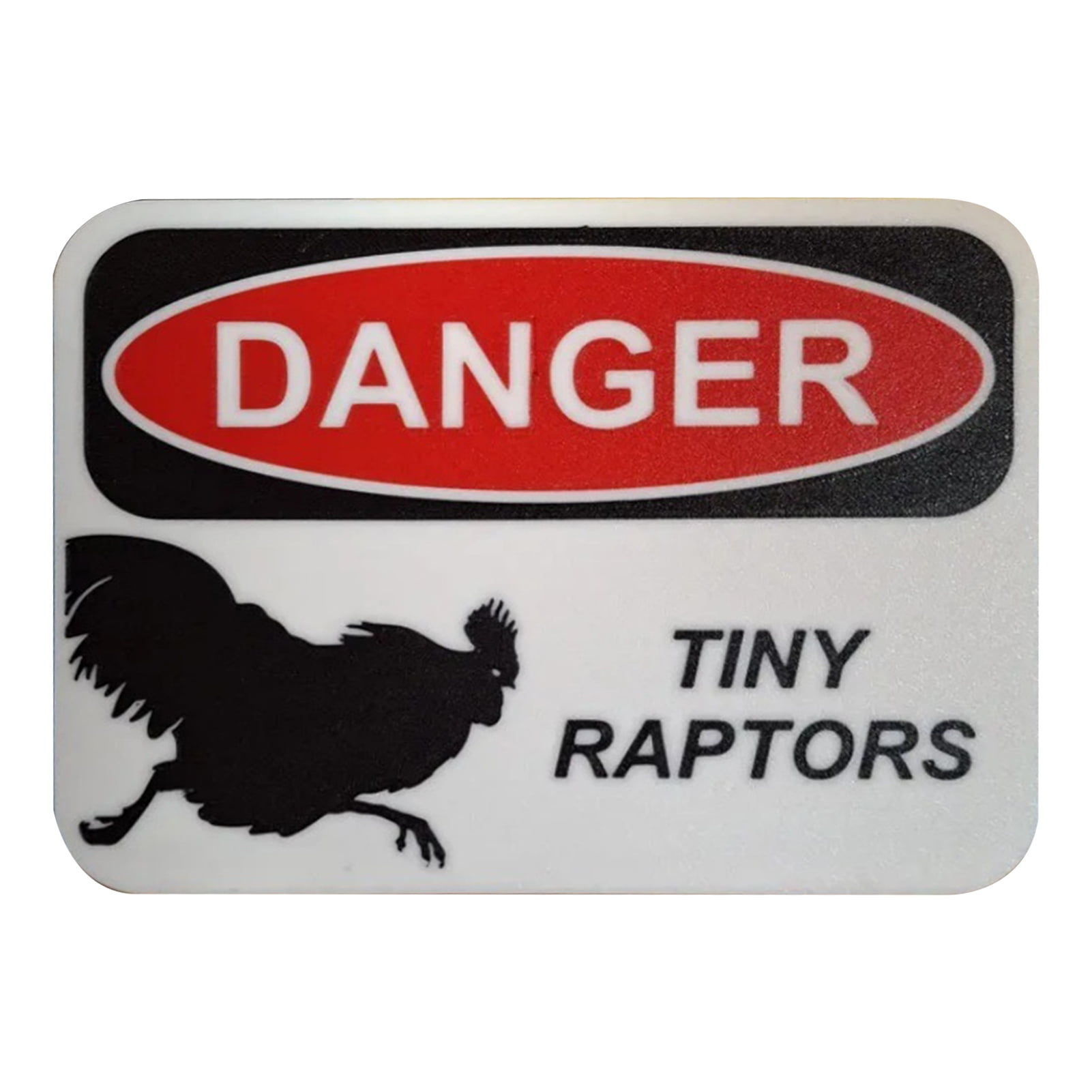 Taolixe Chicken Hazard Sign 3D Printed Chick Danger Sign Indoor Outdoor ...