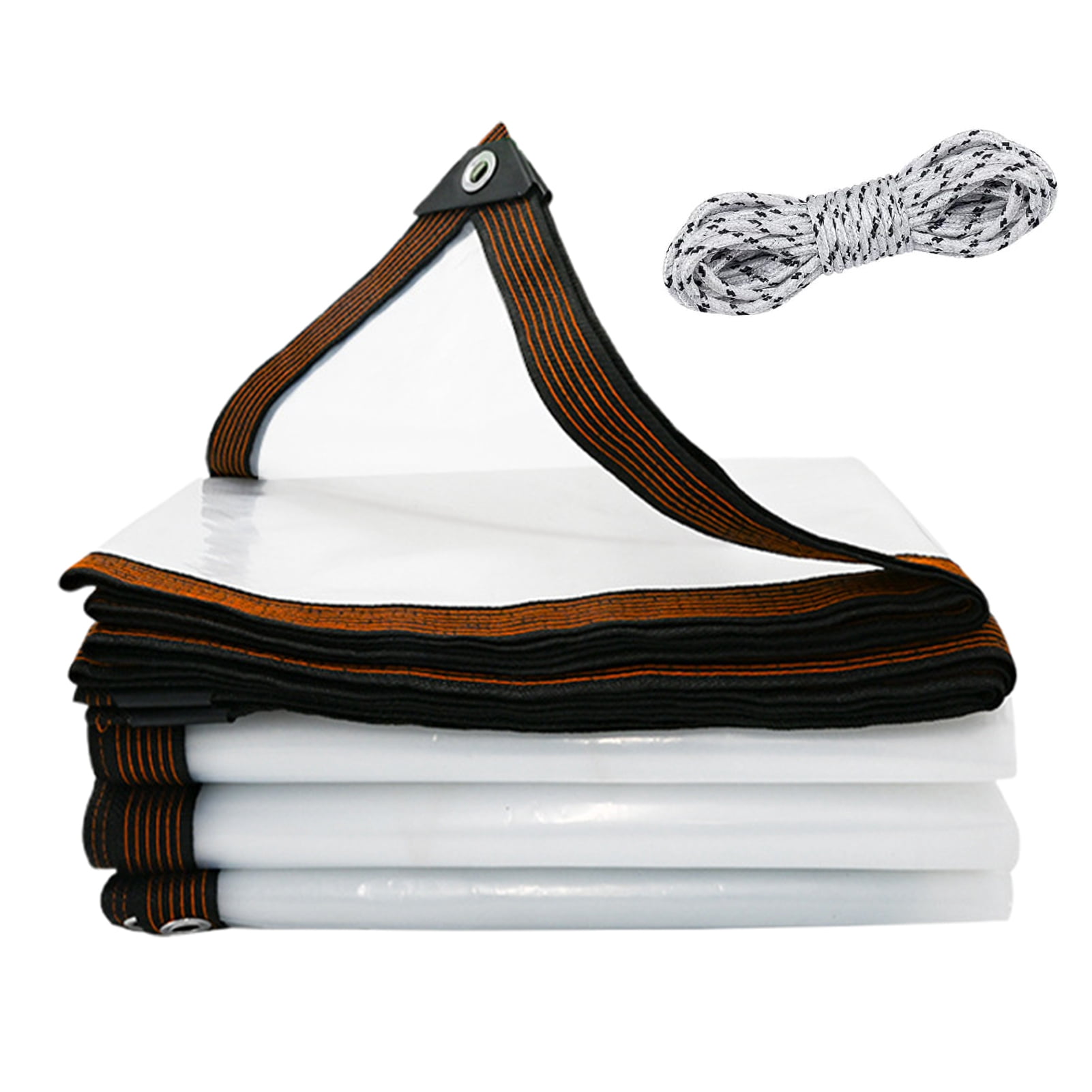 Taolixe Clear Tarpaulin Outdoor Garden Rainproof Covering with Rope ...