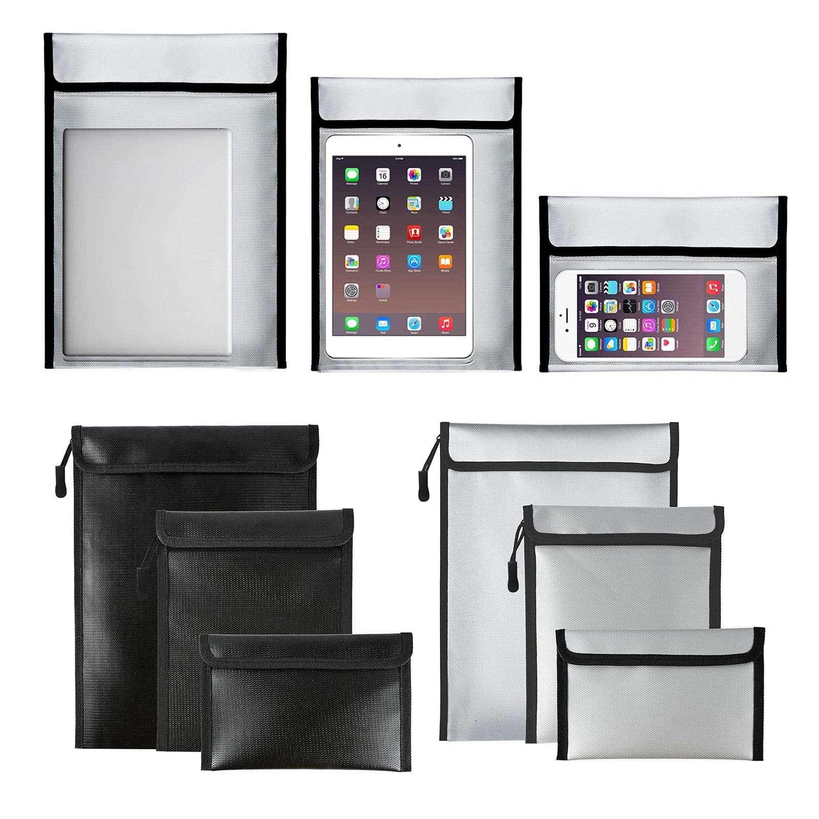 Taolixe Clearance 2000 Fahrenheit Fireproof Document Bag Waterproof ...