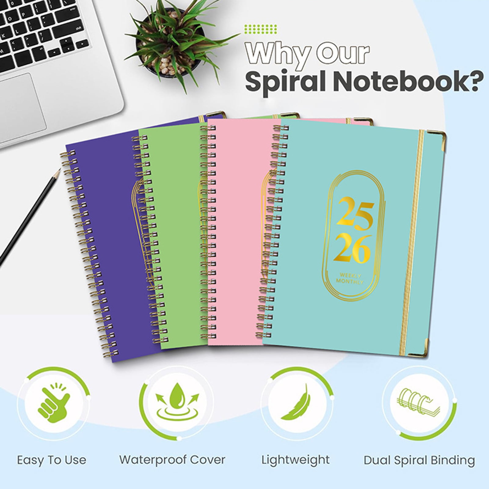 Taolixe Clearance 2025-2026 Planner 18-Month Daily Weekly Monthly ...