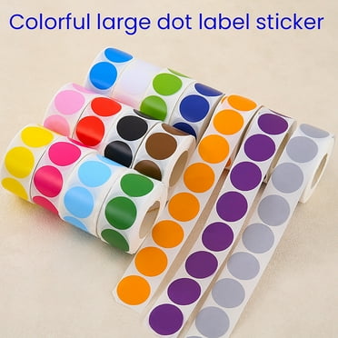 Numbers Line Up Floor Decals Spots Round Bright Color Markers 4 Inches ...