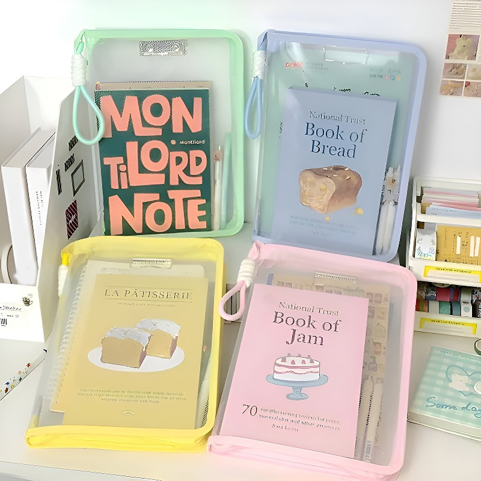 Taolixe Clearance A4 Zipper Pouch File Bag Transparent Document ...