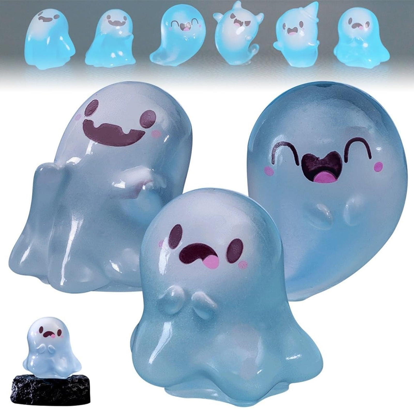 Taolixe Clearance-Ghost Figurine Halloween Mini Ghost Figures with Box ...