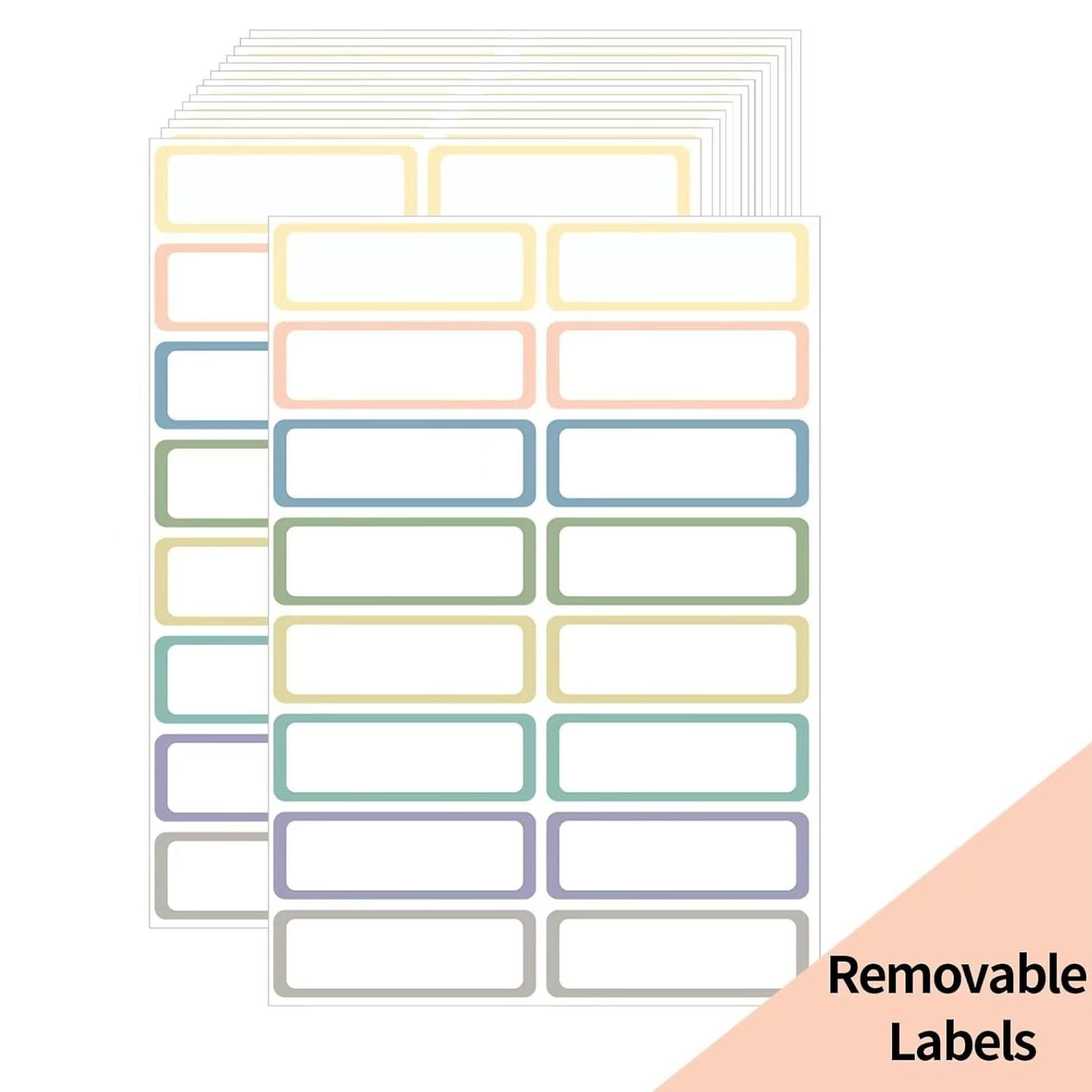 Taolixe Clearance Removable Labels Self-adhesive Colored Labels ...
