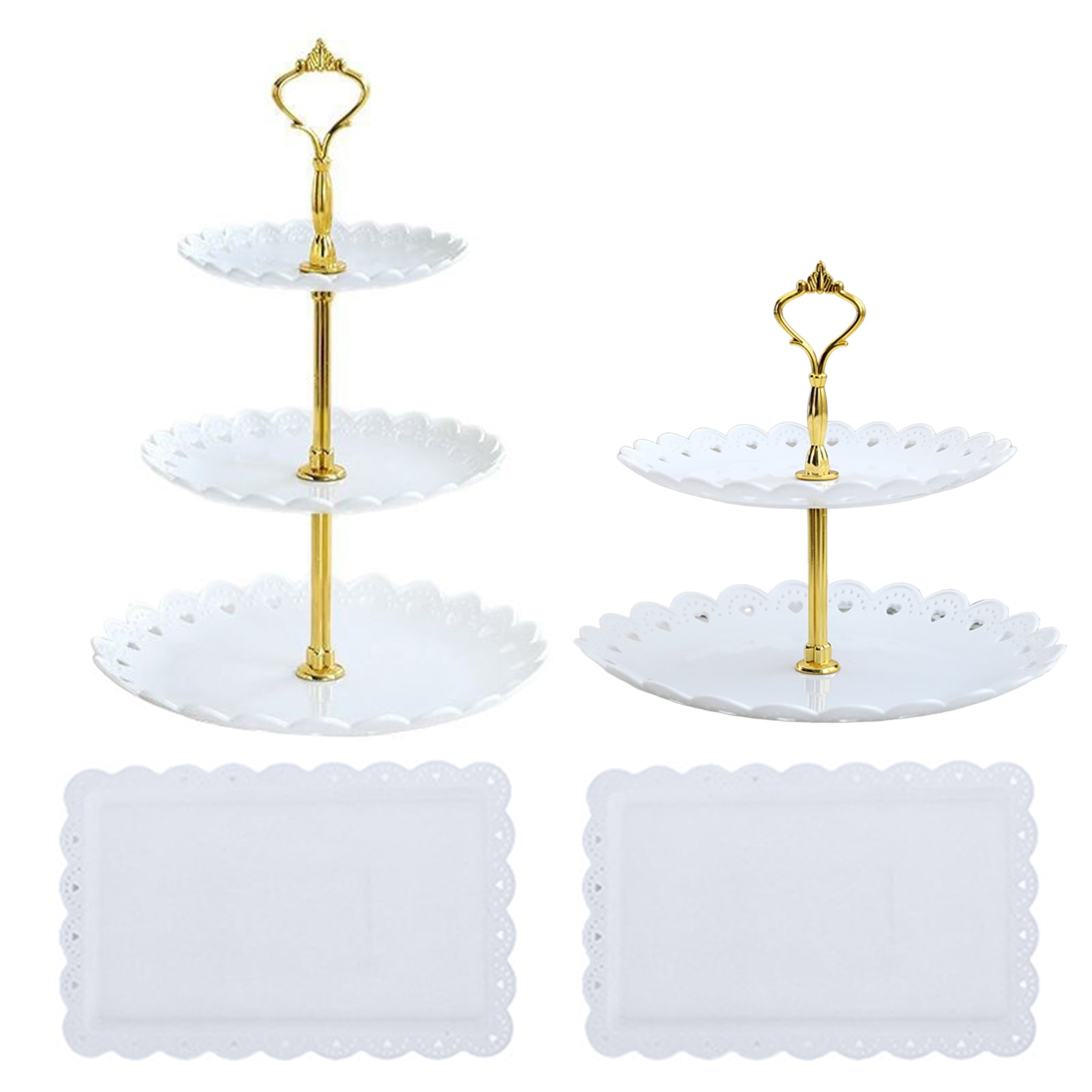 Taolixe Cupcake Stand Holder Dessert Table Display Rack 2/3-Tier Snack ...
