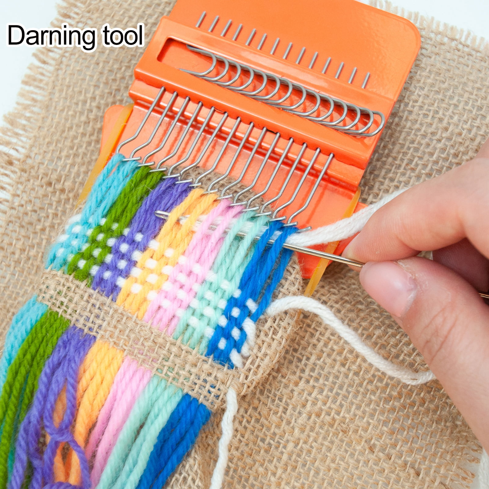 Taolixe Darning Mini Loom 14 Hooks Machine Quick Easy DIY Repair Tool ...