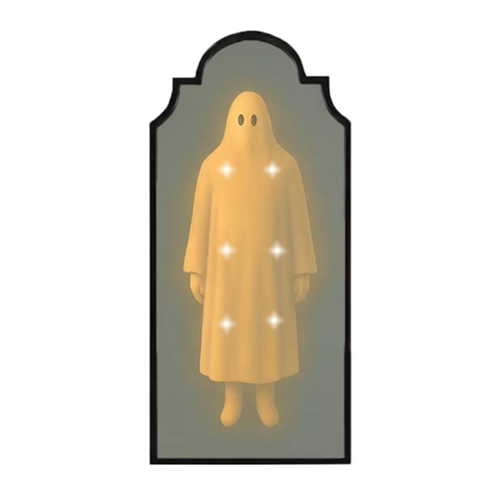 Taolixe Halloween Ghost Mirror Spooky Hologram Ghost Skeleton Mirror ...