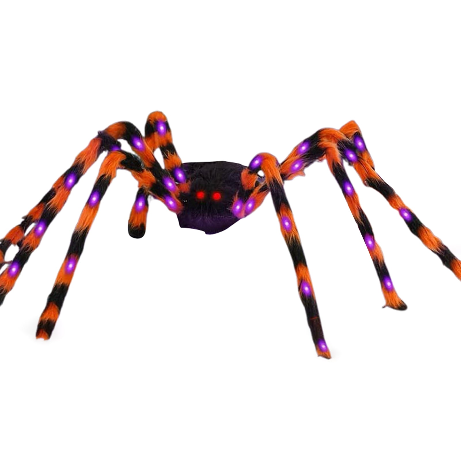 Taolixe Halloween Giant Light Up Spider Scary Realistic Hairy LED ...