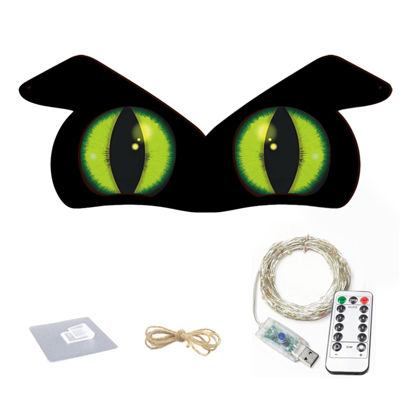 Taolixe Halloween LED Eye Light Decoration Large Wooden Glowing ...