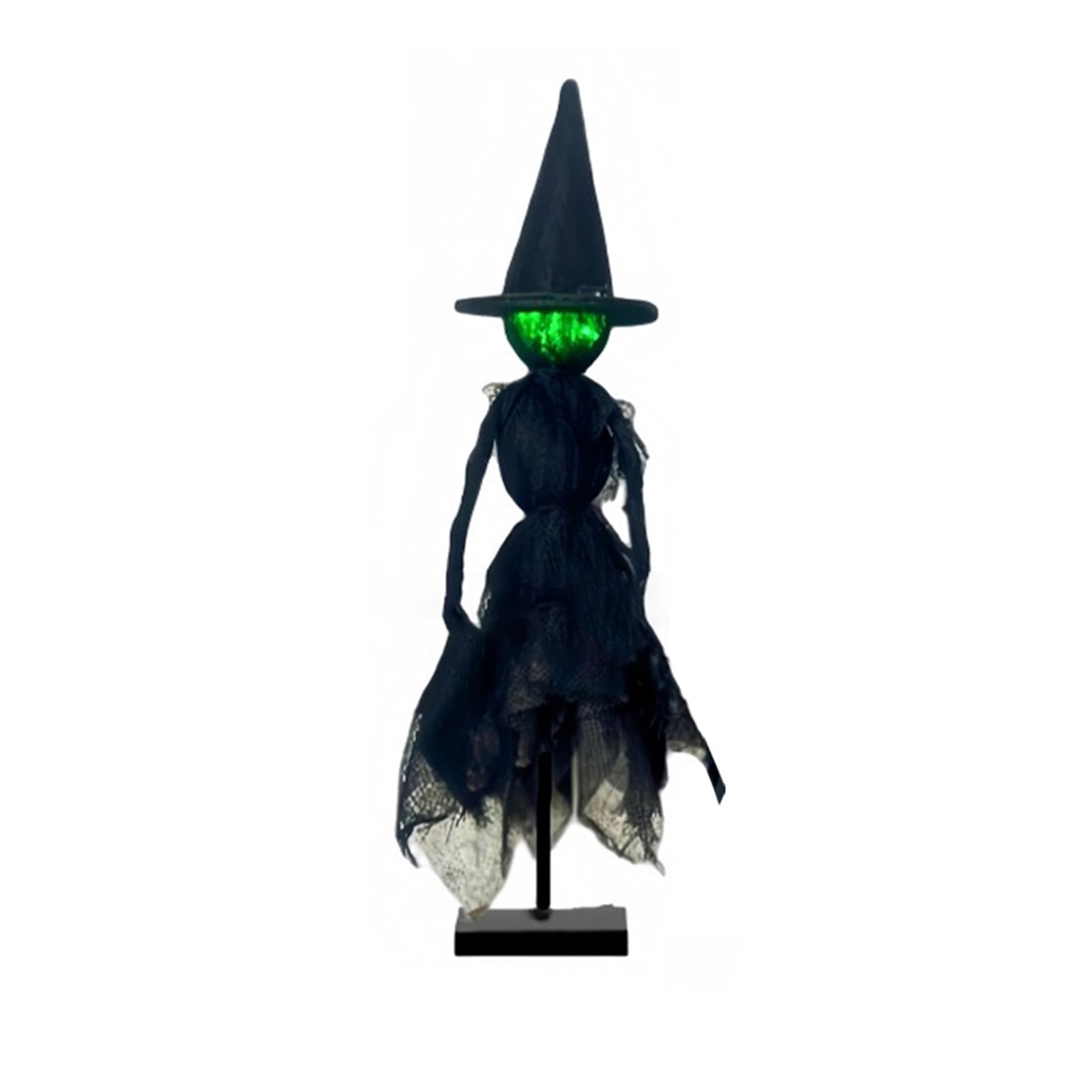 Taolixe Halloween Witch Decoration Light Up Witch Figurine Spooky Witch ...