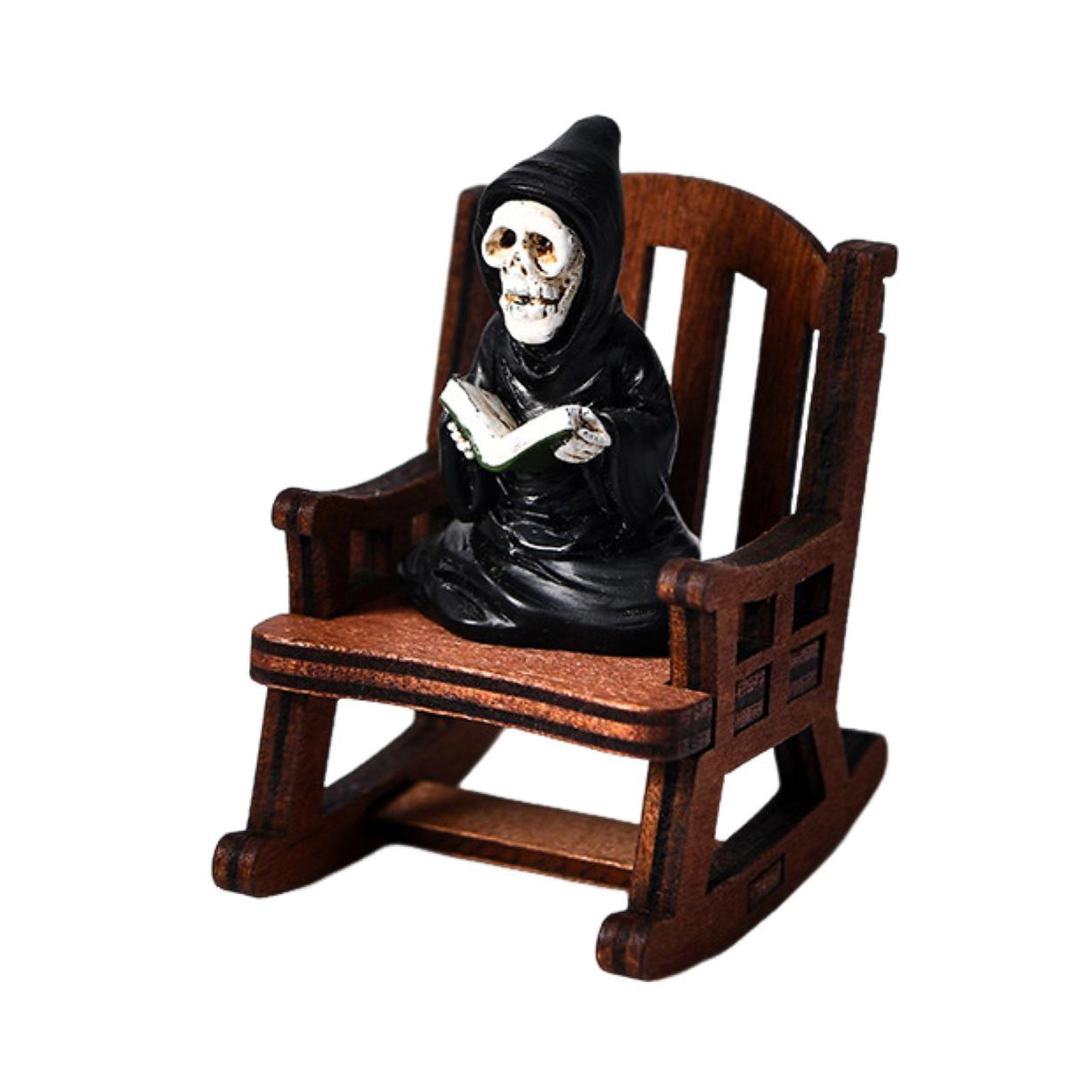Taolixe Halloween Witch Figurine Resin Miniature Grim Reaper Statue ...