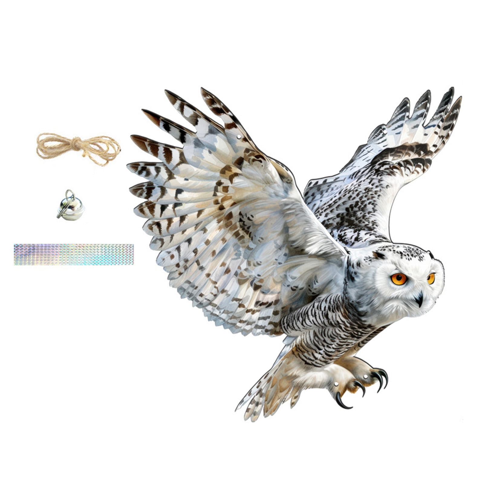 Taolixe Hanging Fake Owl 2D Flat Owl Decoy with Reflective Tape Eagle ...
