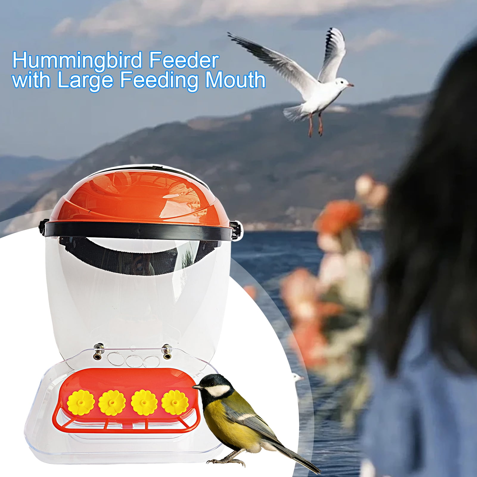 Taolixe Hummingbird Feeder Face Hat Masque Bird Feeder Easy to Clean ...