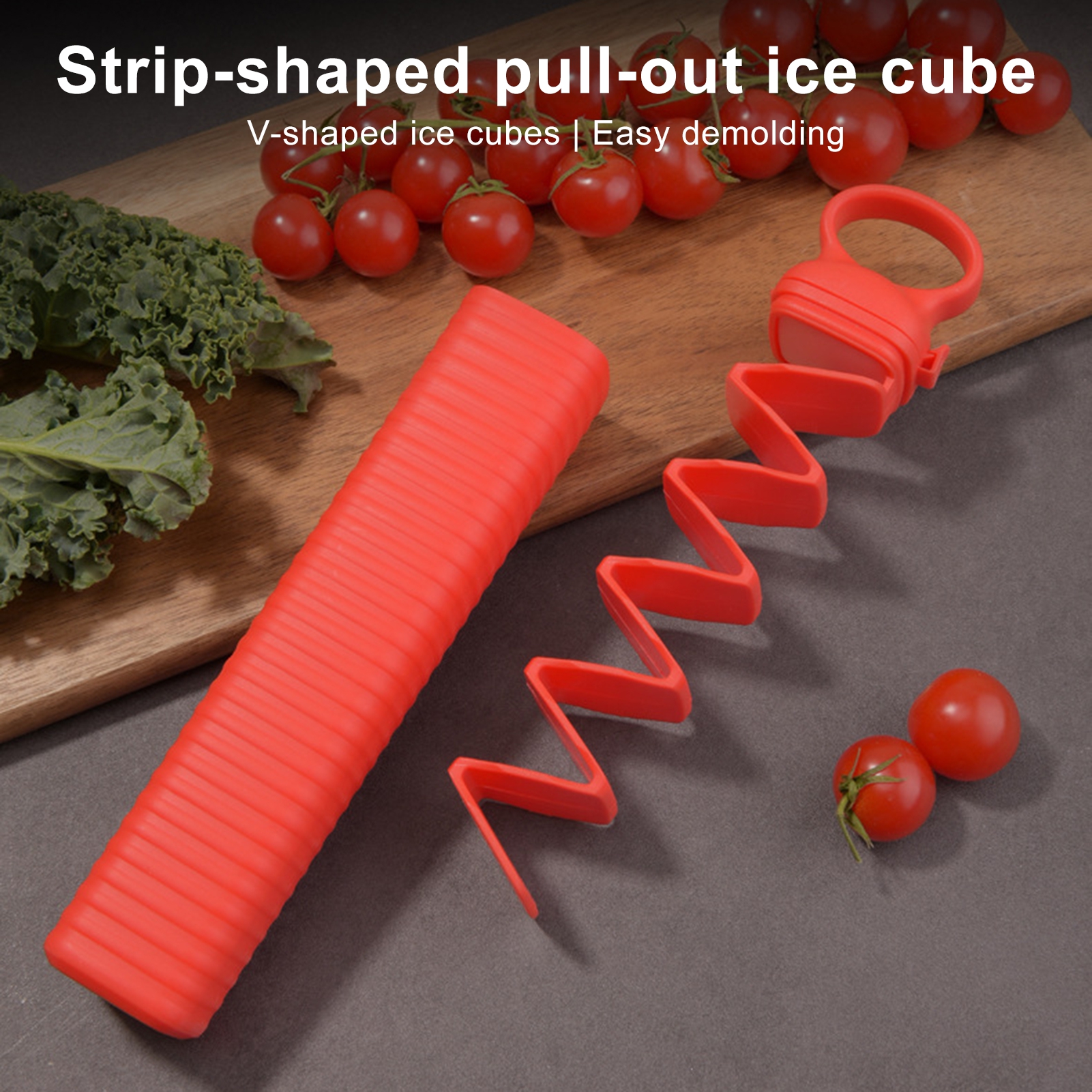Taolixe Ice Cube Mold Easy-Press Ice Cube Tray with Lid Reusable Ice ...