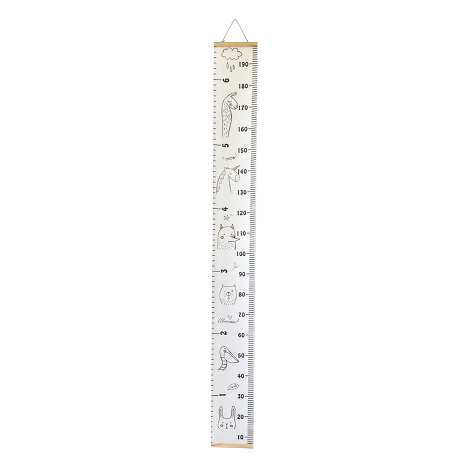 Taolixe Kids Growth Chart Wall Hanging Cartoon Animal Print Height ...