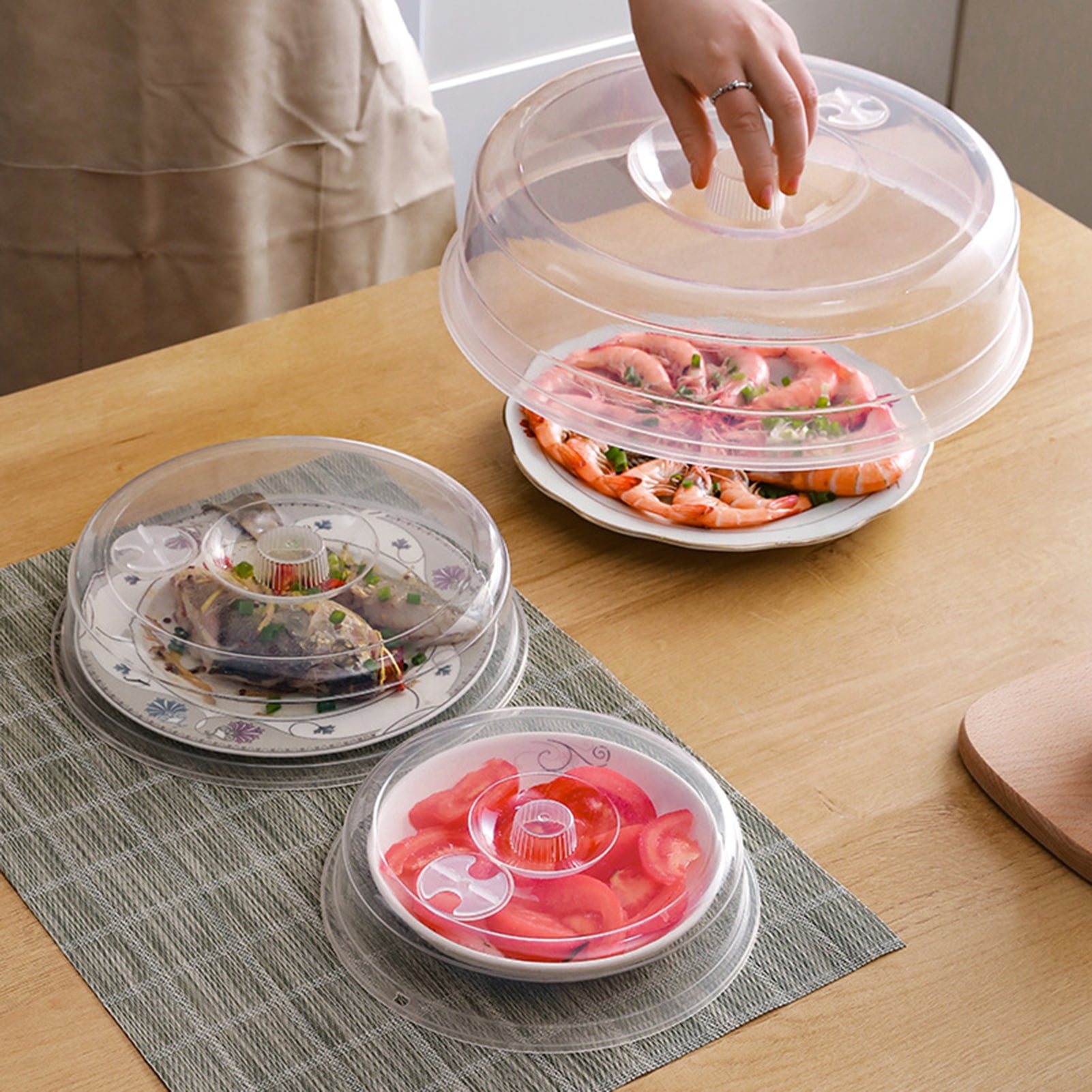 Taolixe Microwave Food Cover with Steam Vents Prevents Splashing Hot ...