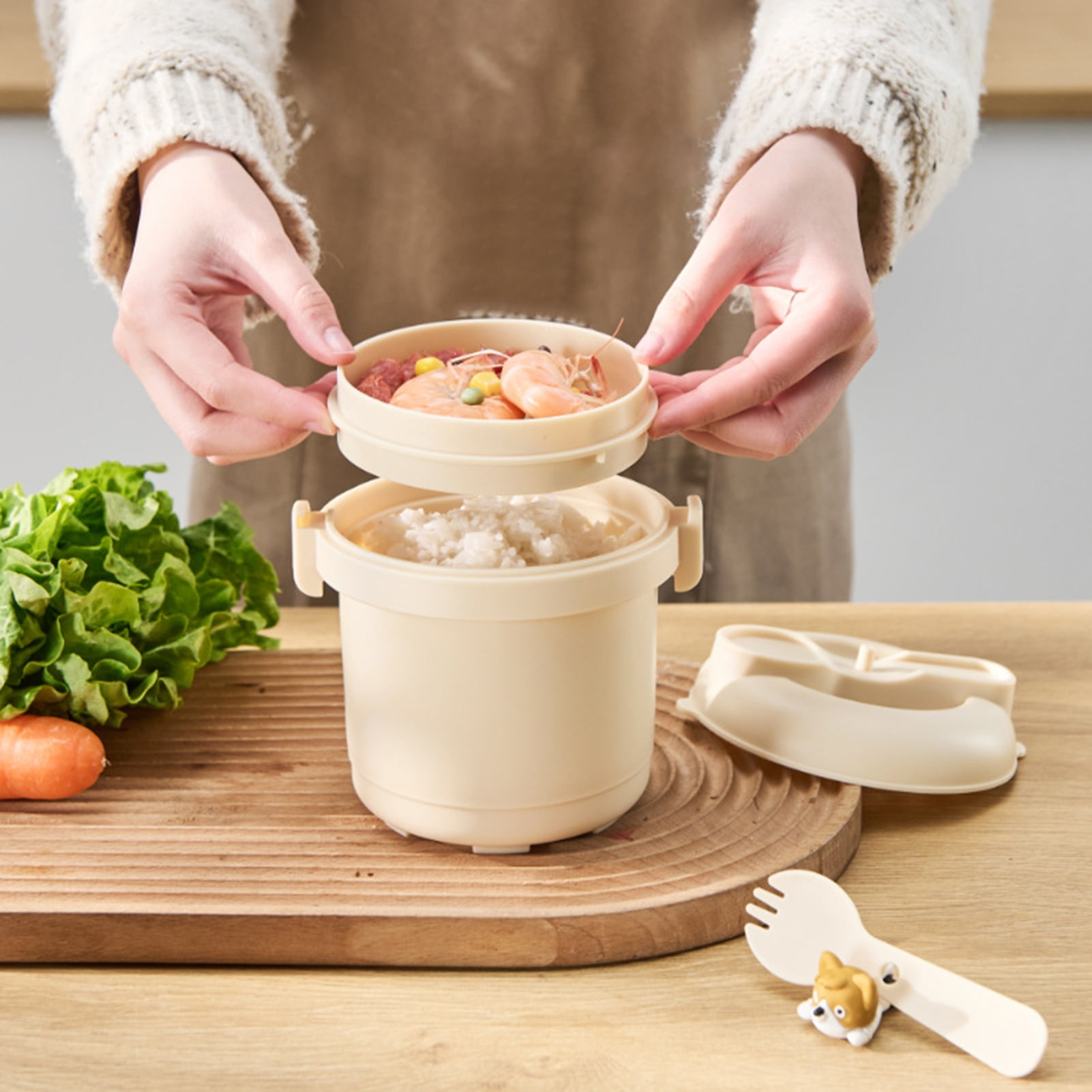 Taolixe Microwave Rice Cooker BPA-Free Plastic Steamer with Locking Lid ...