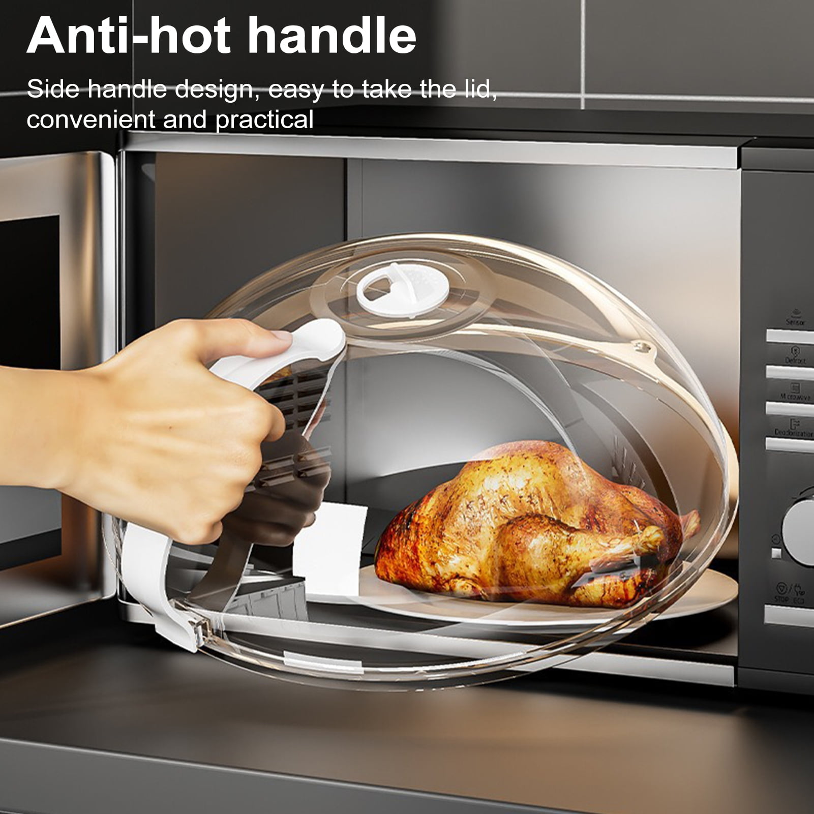 Taolixe Microwave Splash Cover Heat-Resistant Splatter Cover BPA-Free ...