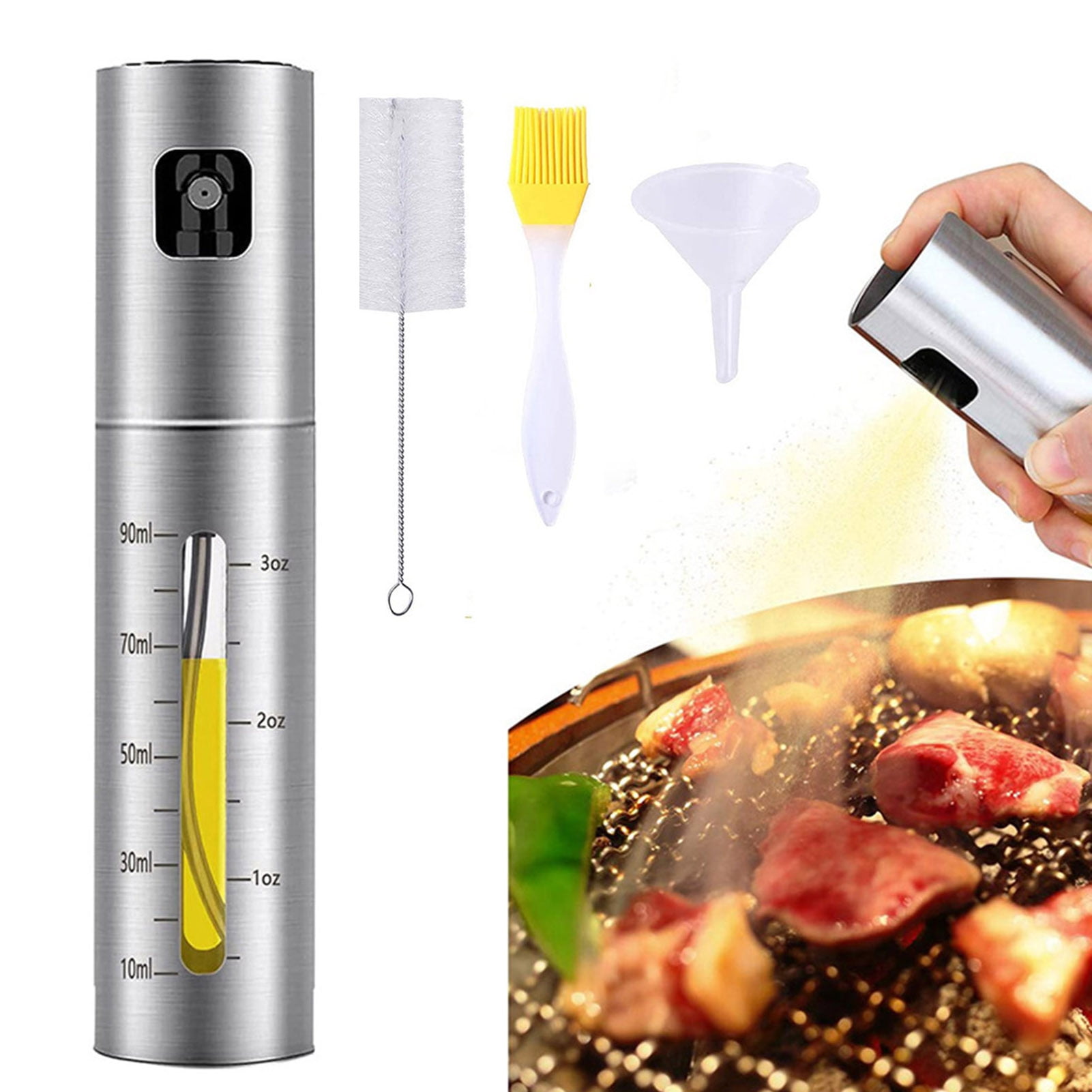 Taolixe Oil Bottle Sprayer for BBQ Baking 100ml Oil Spray Dispenser Oil ...