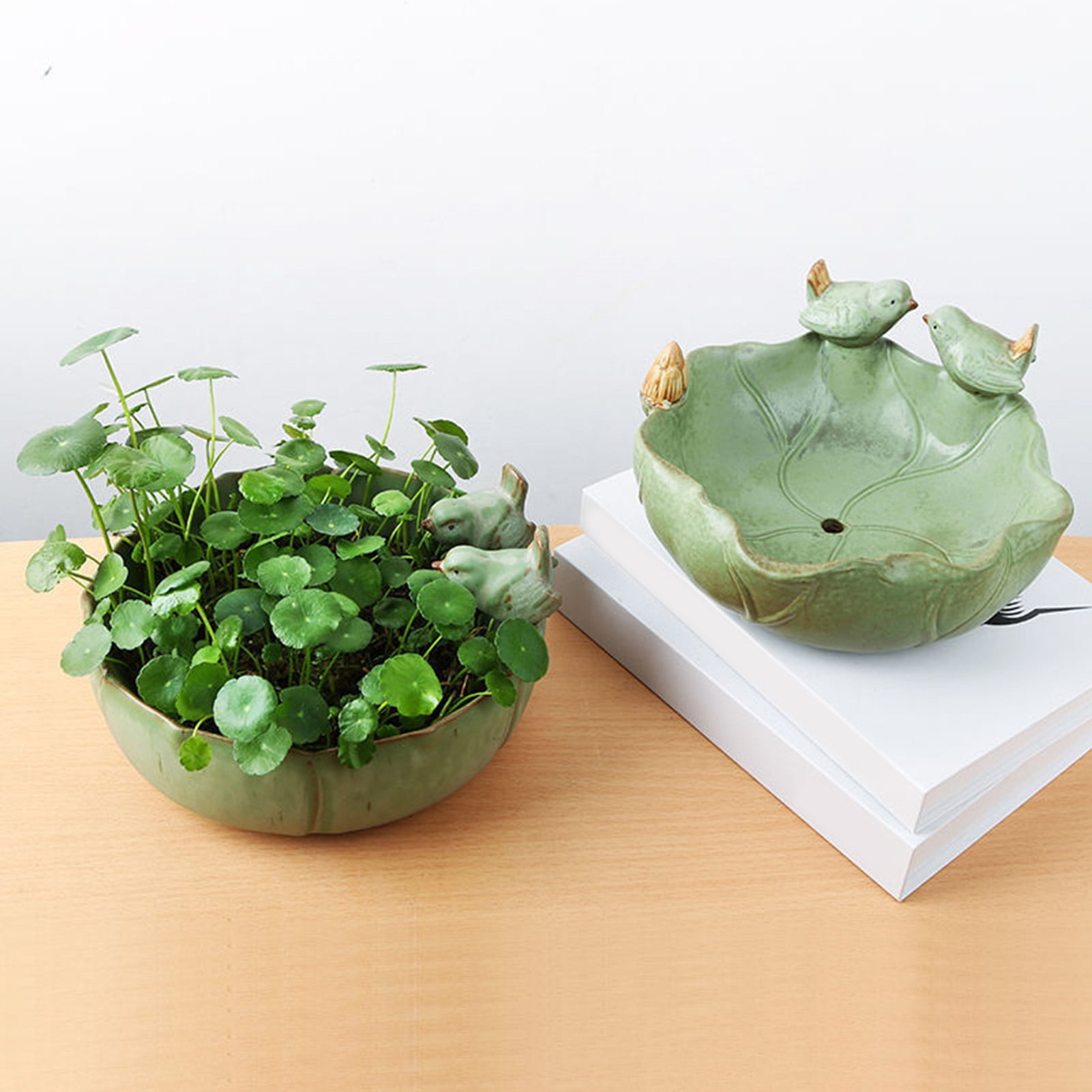 Taolixe Retro Ceramic Flowerpot Animal Frog Bird Goose Plant Pot ...