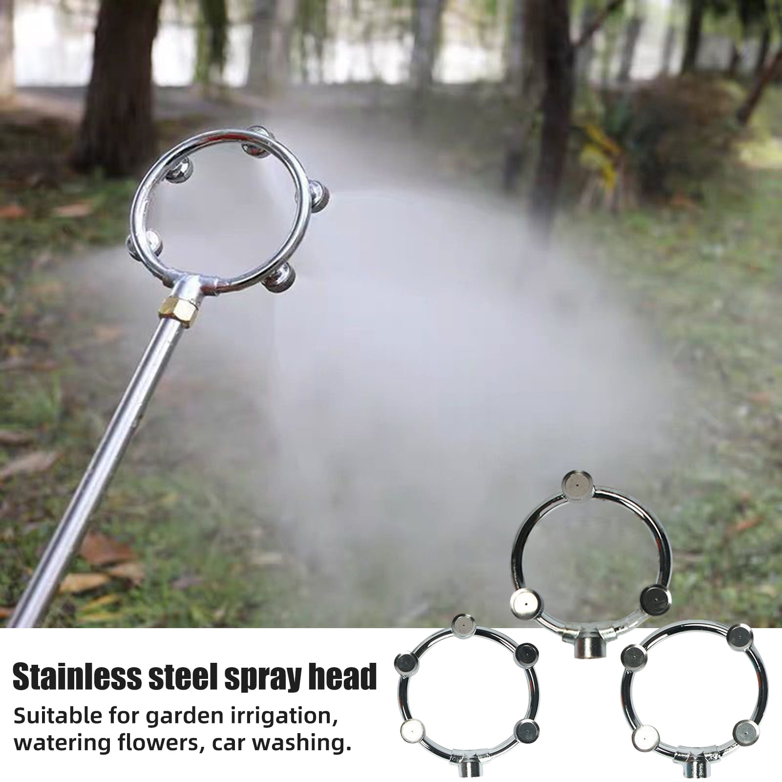 Taolixe Ring Watering Sprinkler Stainless Steel Mist Sprayer with ...
