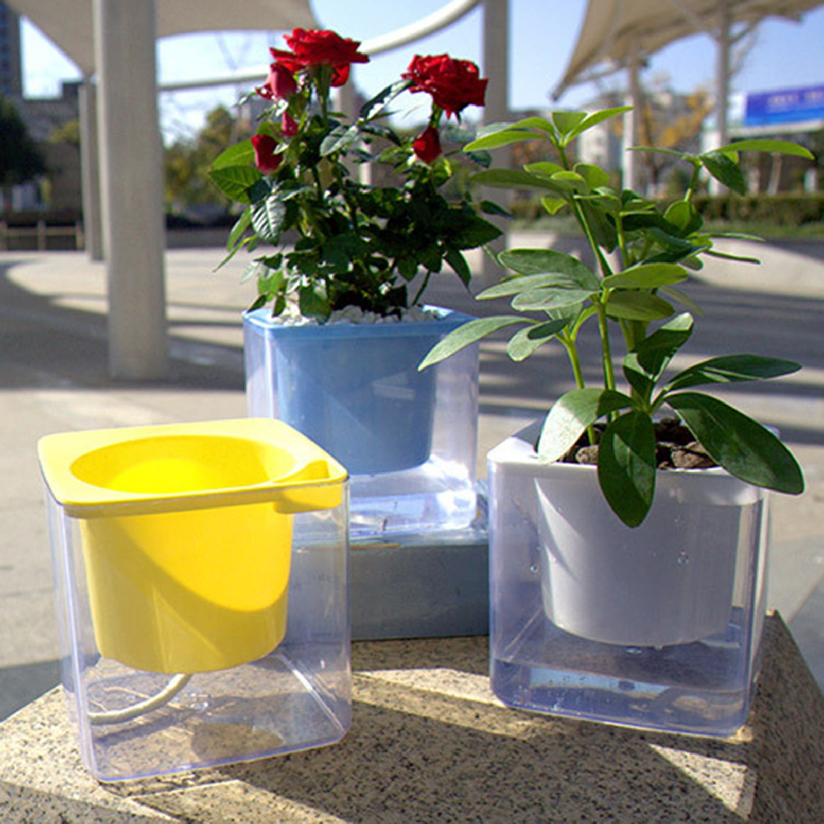 Taolixe Self-Watering Flower Pot Automatic Irrigation Planter with ...