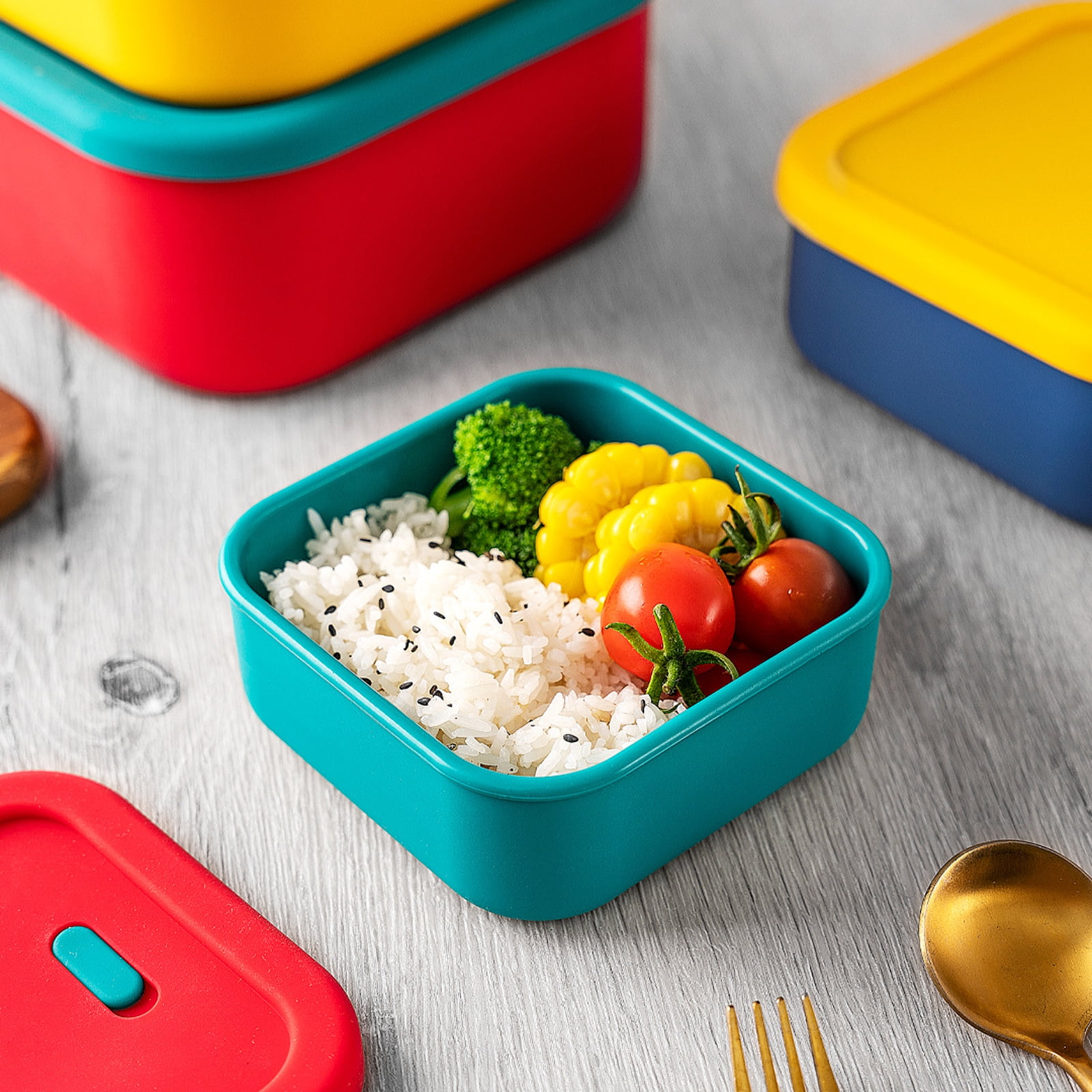 Taolixe Silicone Bento Box Leak-Proof Lunch Container BPA-Free Reusable ...