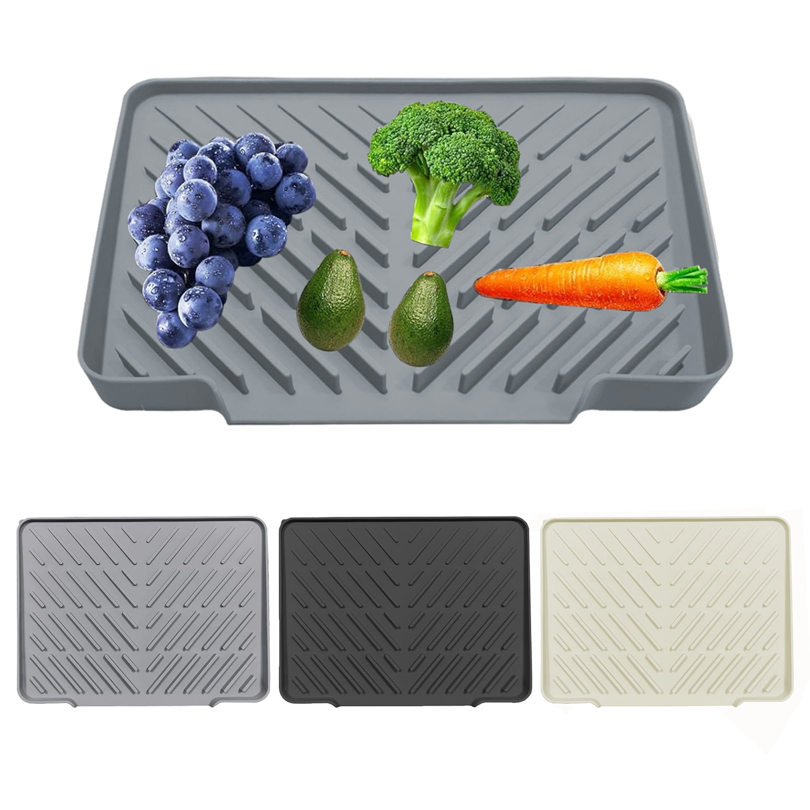 Taolixe Silicone Drain Mat Kitchen Sink Slope Design Heat-Resistant ...