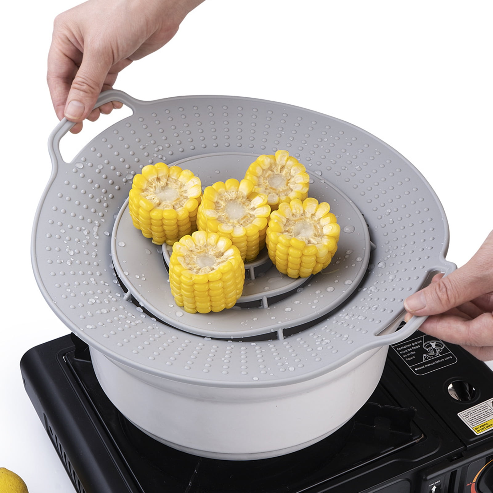 Taolixe Silicone Spill-proof Stopper Lid Heat Resistant Anti-splash Lid ...