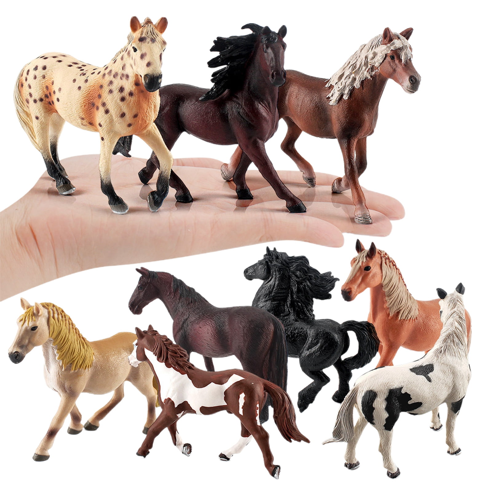 Taolixe Simulation Horse Model Realistic Horse Figurine Statue ...