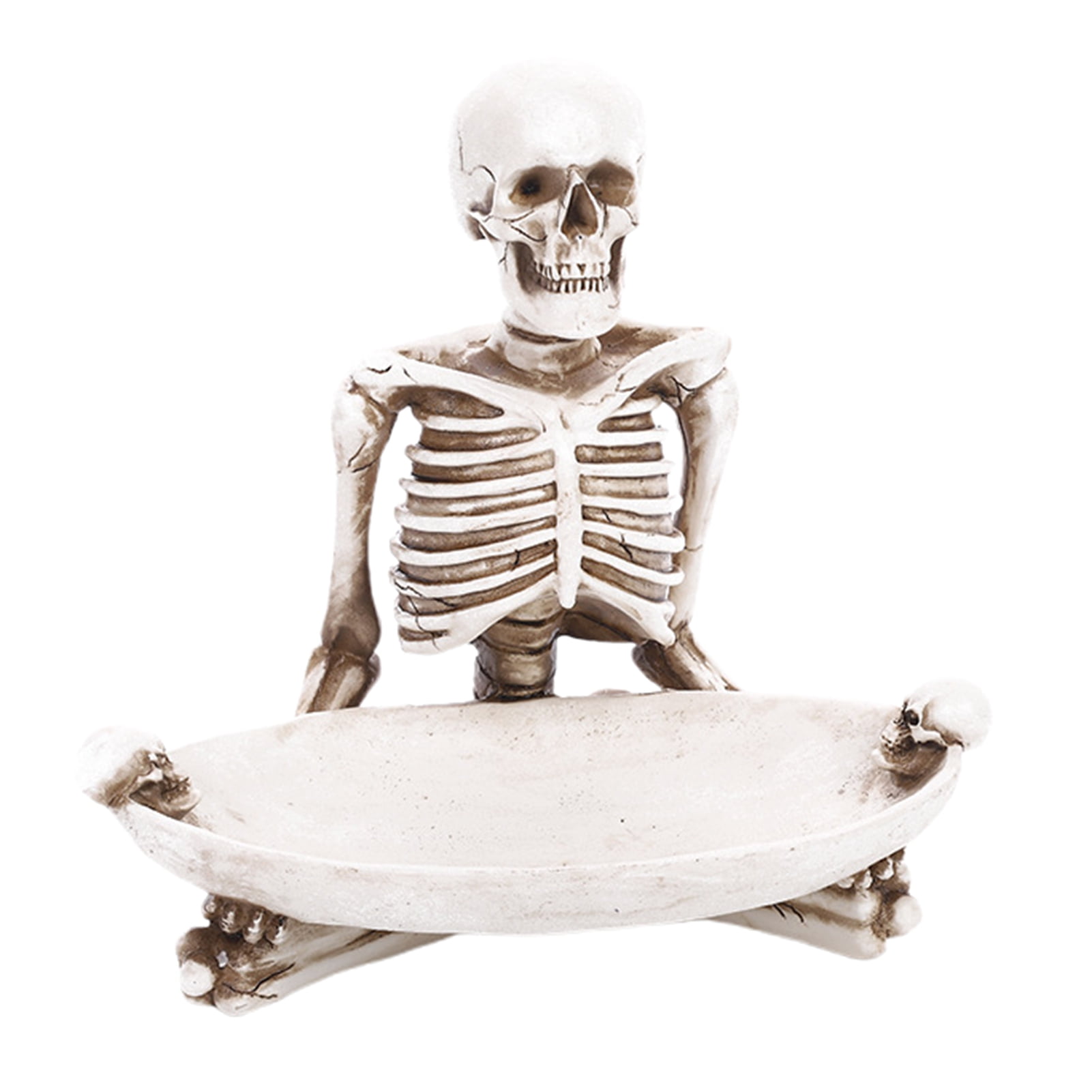 Taolixe Skull Storage Tray Halloween Scary Skeleton Candy Bowl Resin ...