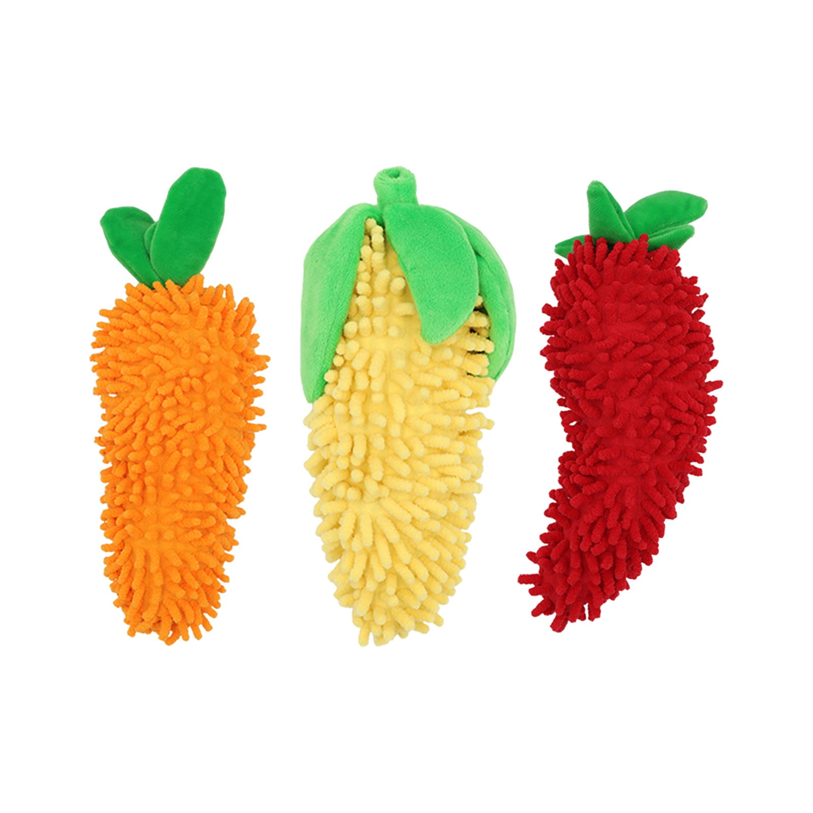 Taolixe Soft Plush Dog Chew Toys Corn Carrot Pepper Stuffed Toy ...