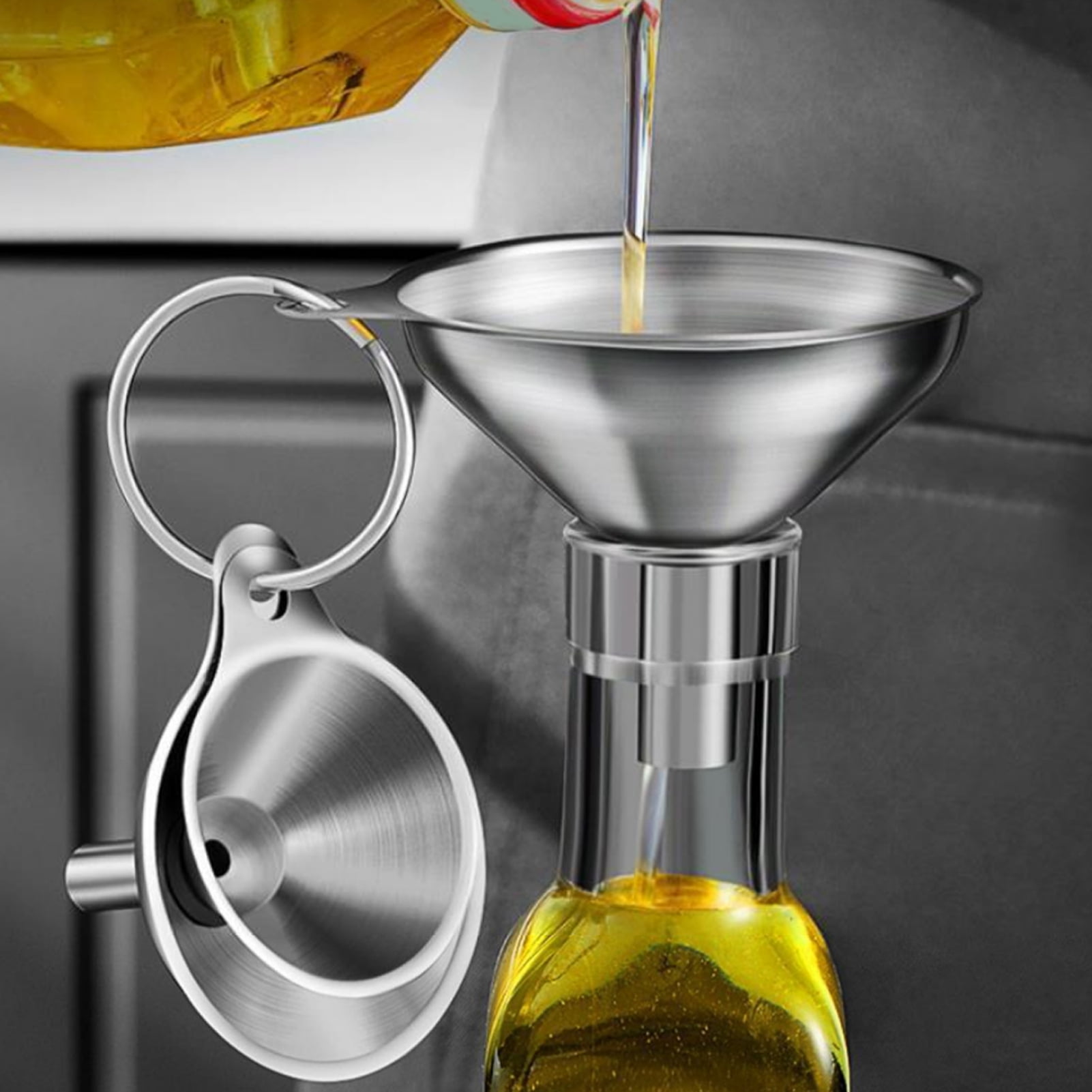 Taolixe Stainless Steel Kitchen Funnels Set Food Grade Powder Transfer ...