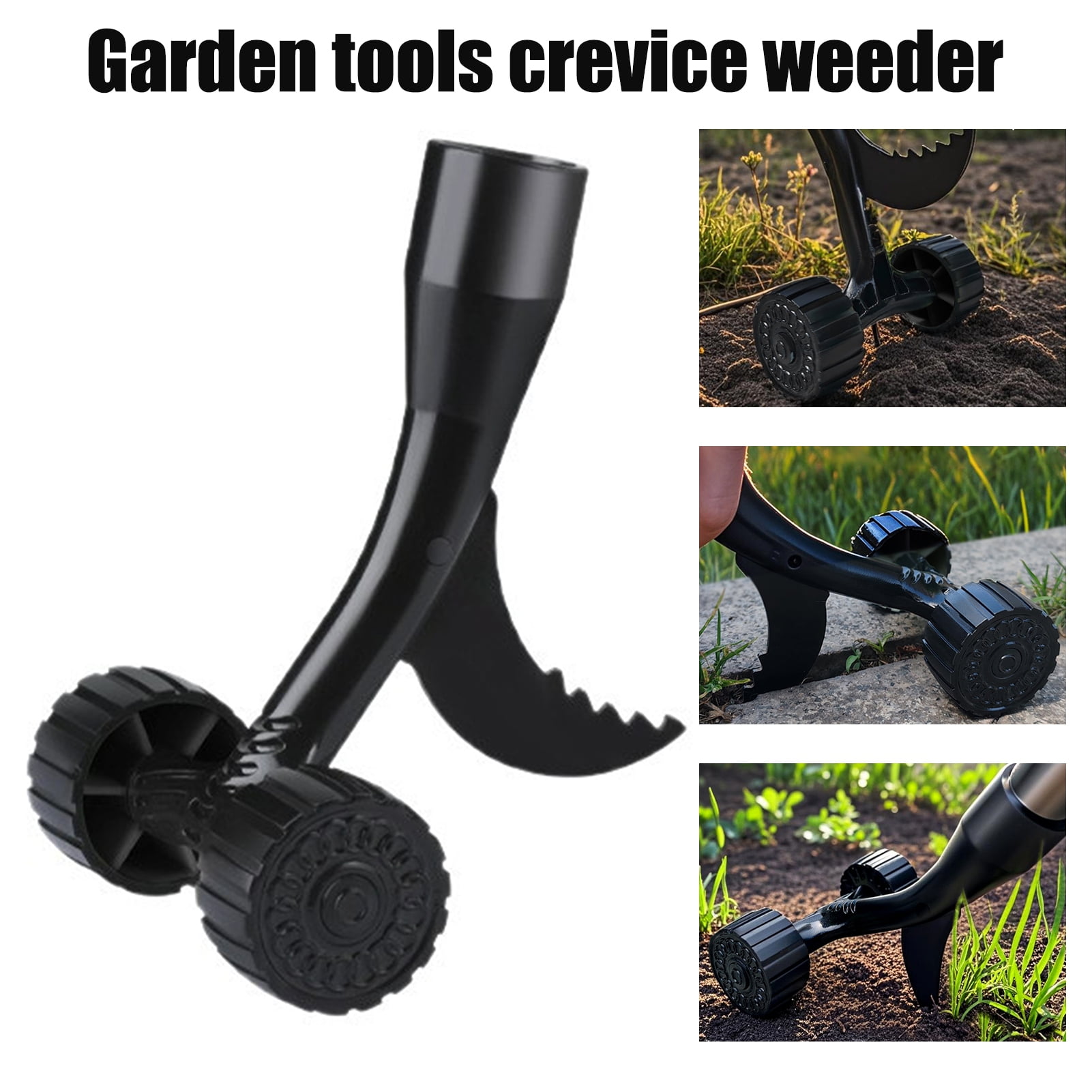 Taolixe Stand-up Weed Puller with Wheels Hand Weeder Crevice Weeding ...