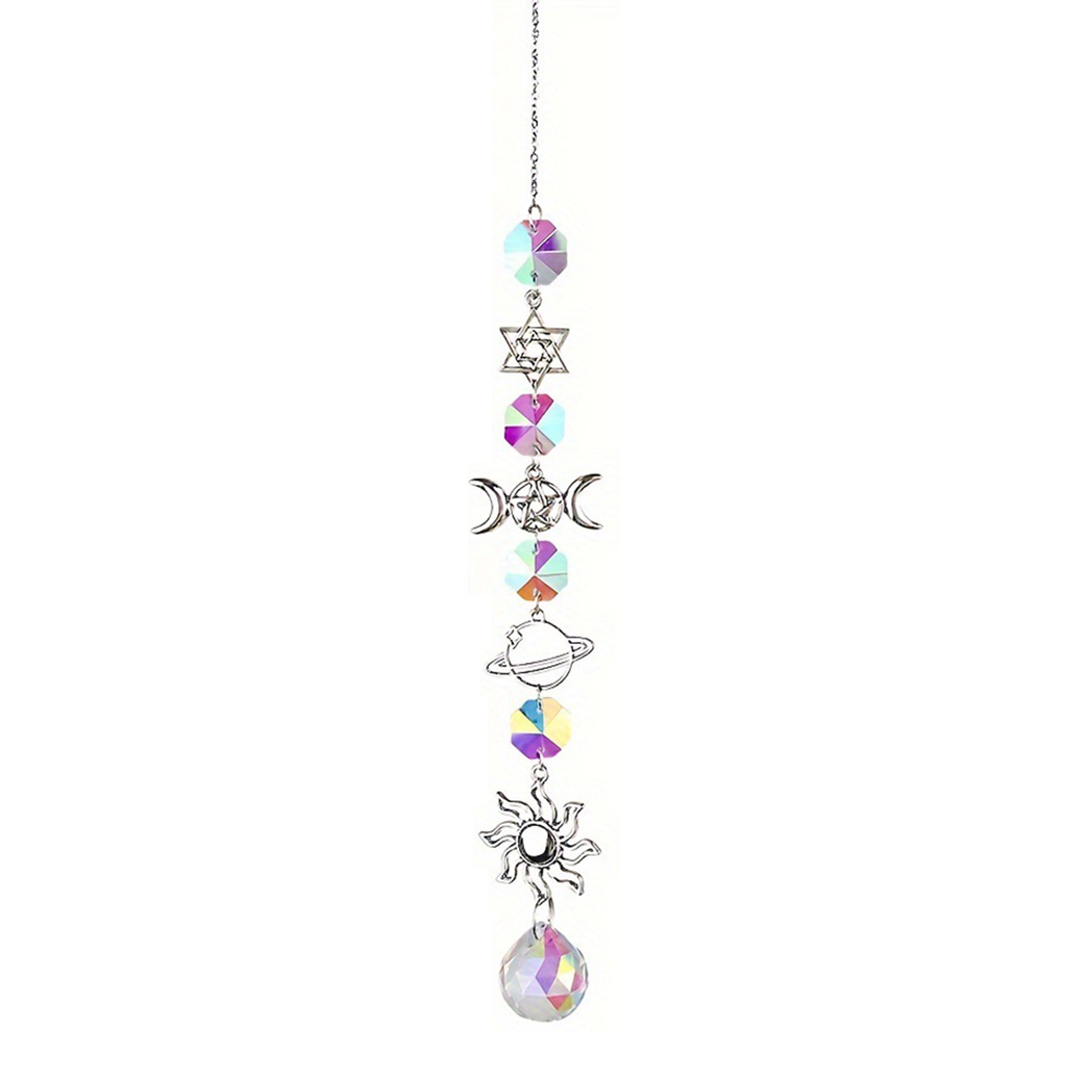 Taolixe Star Sun Catcher Faux Crystal Prism Rainbow Maker Stars And ...